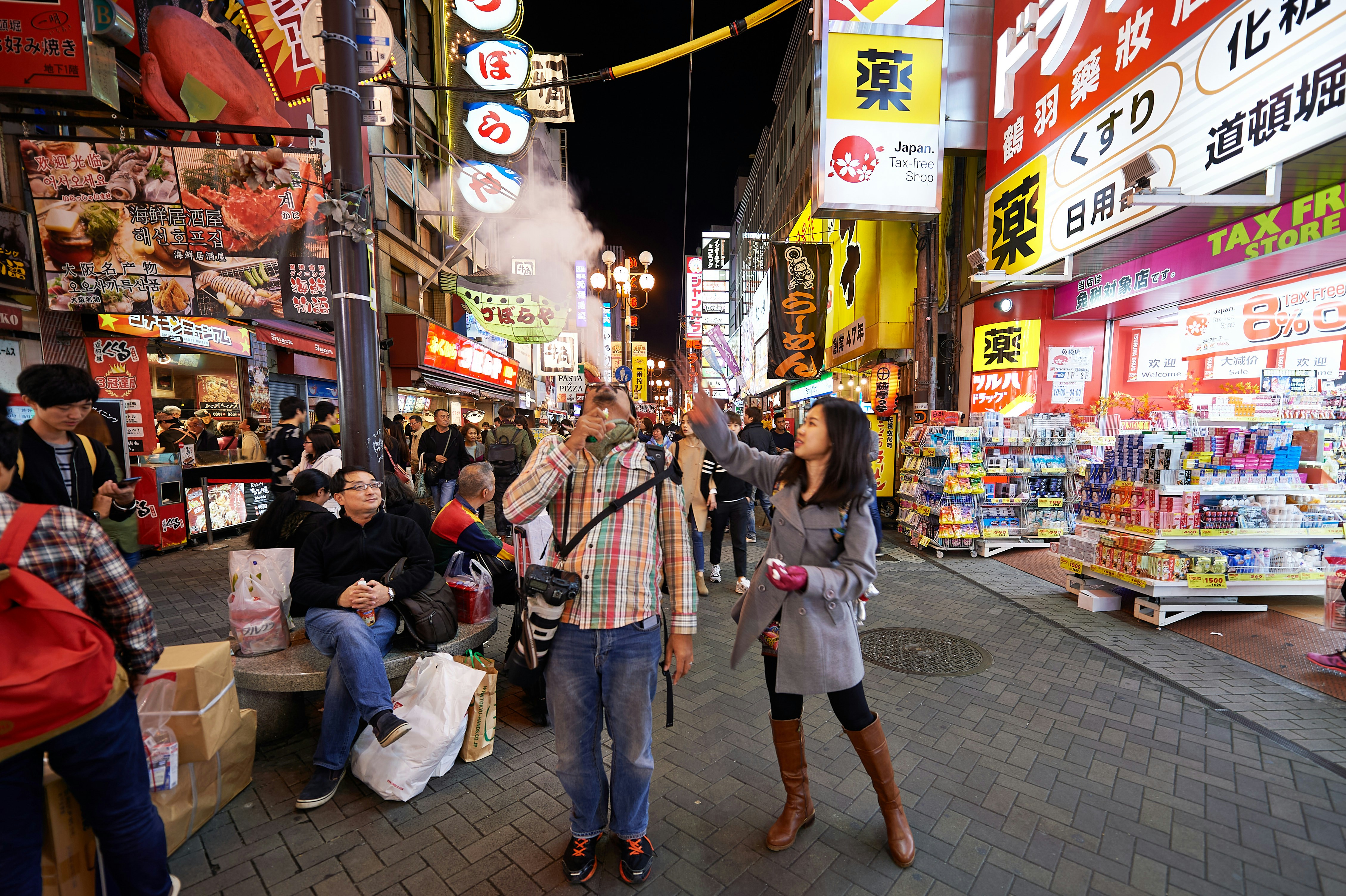 Urban Whimsy: A Moment in the Neon Jungle
