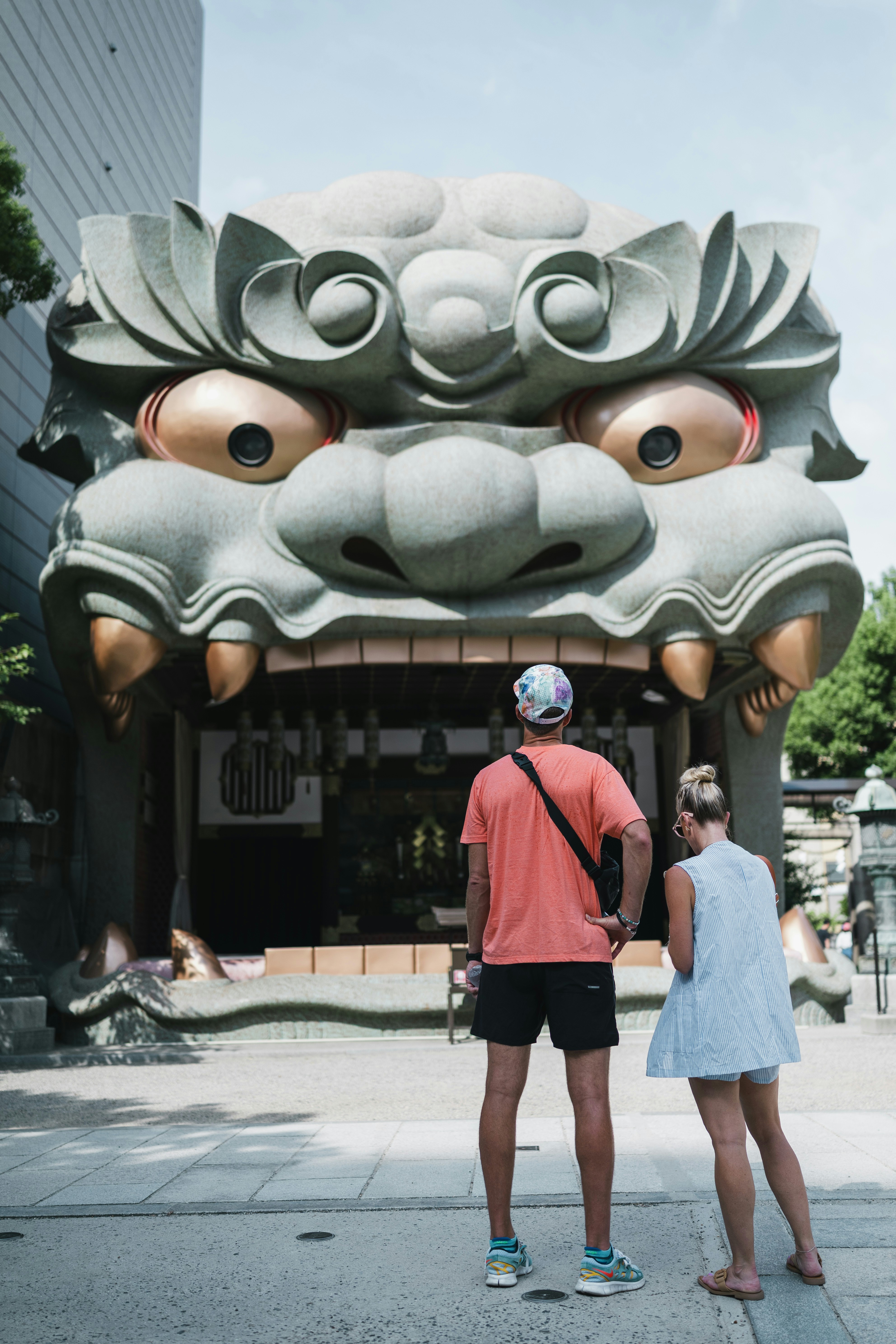Under the Stone Dragon's Gaze: Two Visitors at the Dragon Gate