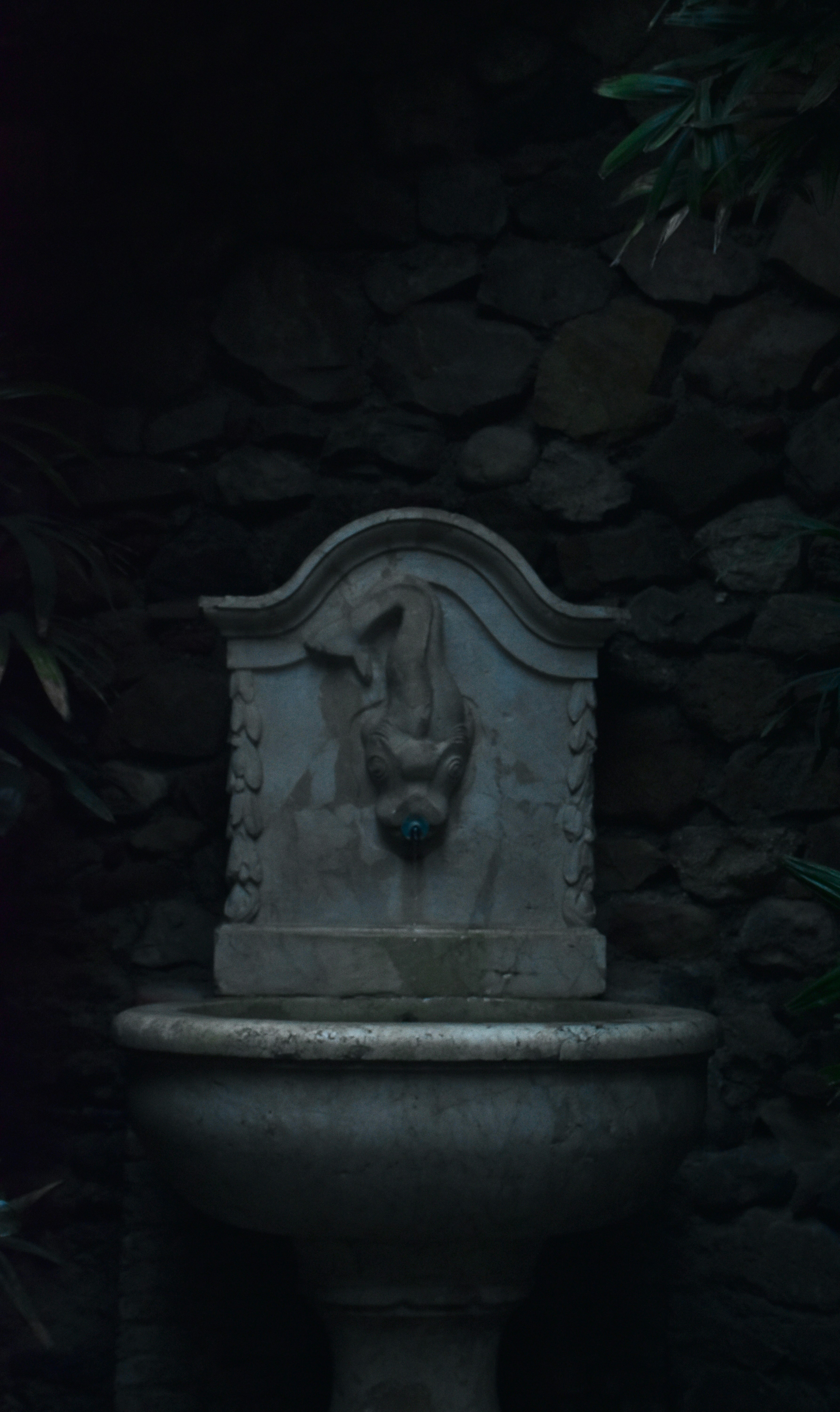 Whispers of Water: A Serene Stone Fountain