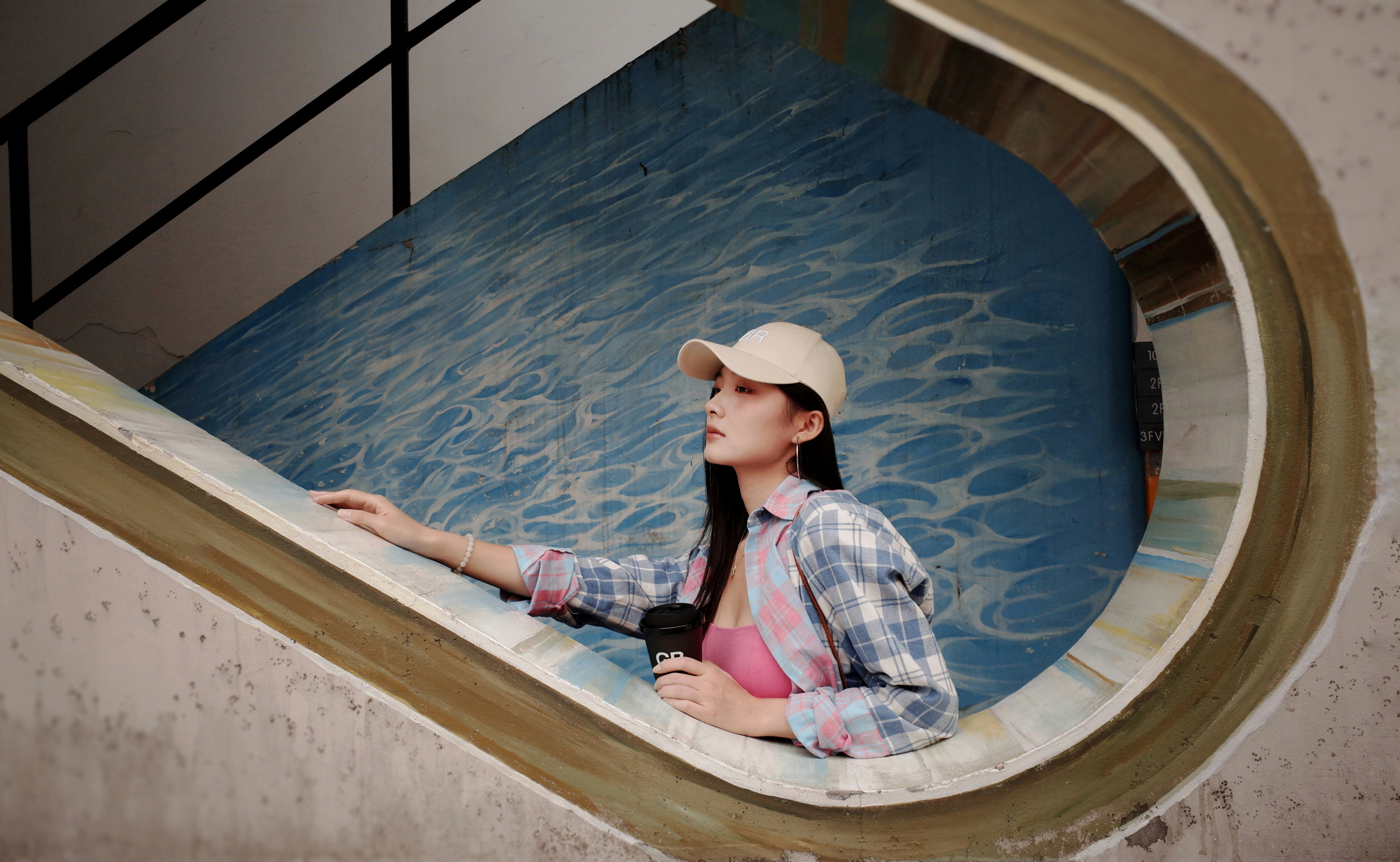 Curved Reflections: A Moment in Serenity