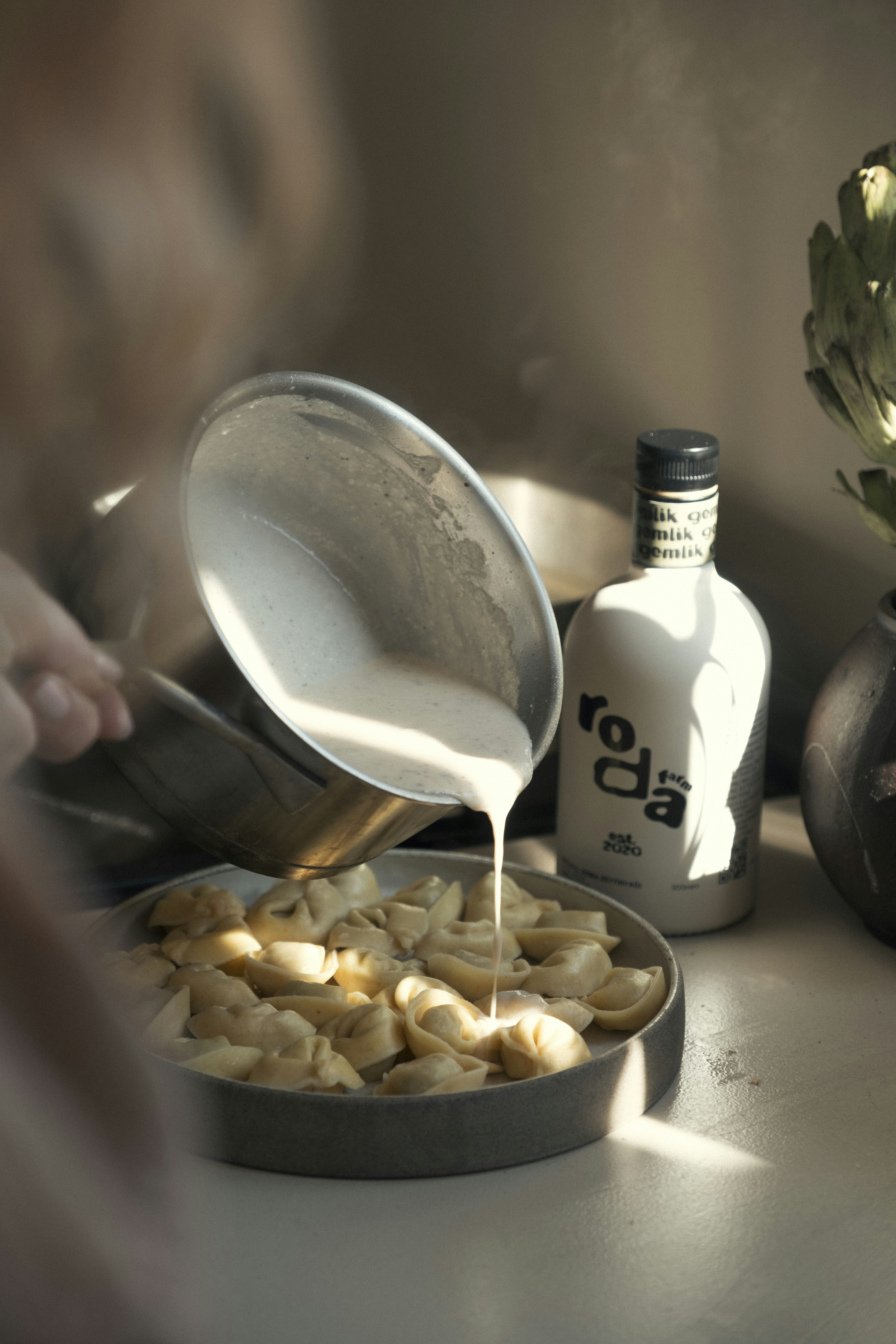 Pouring Delight: A Culinary Creation