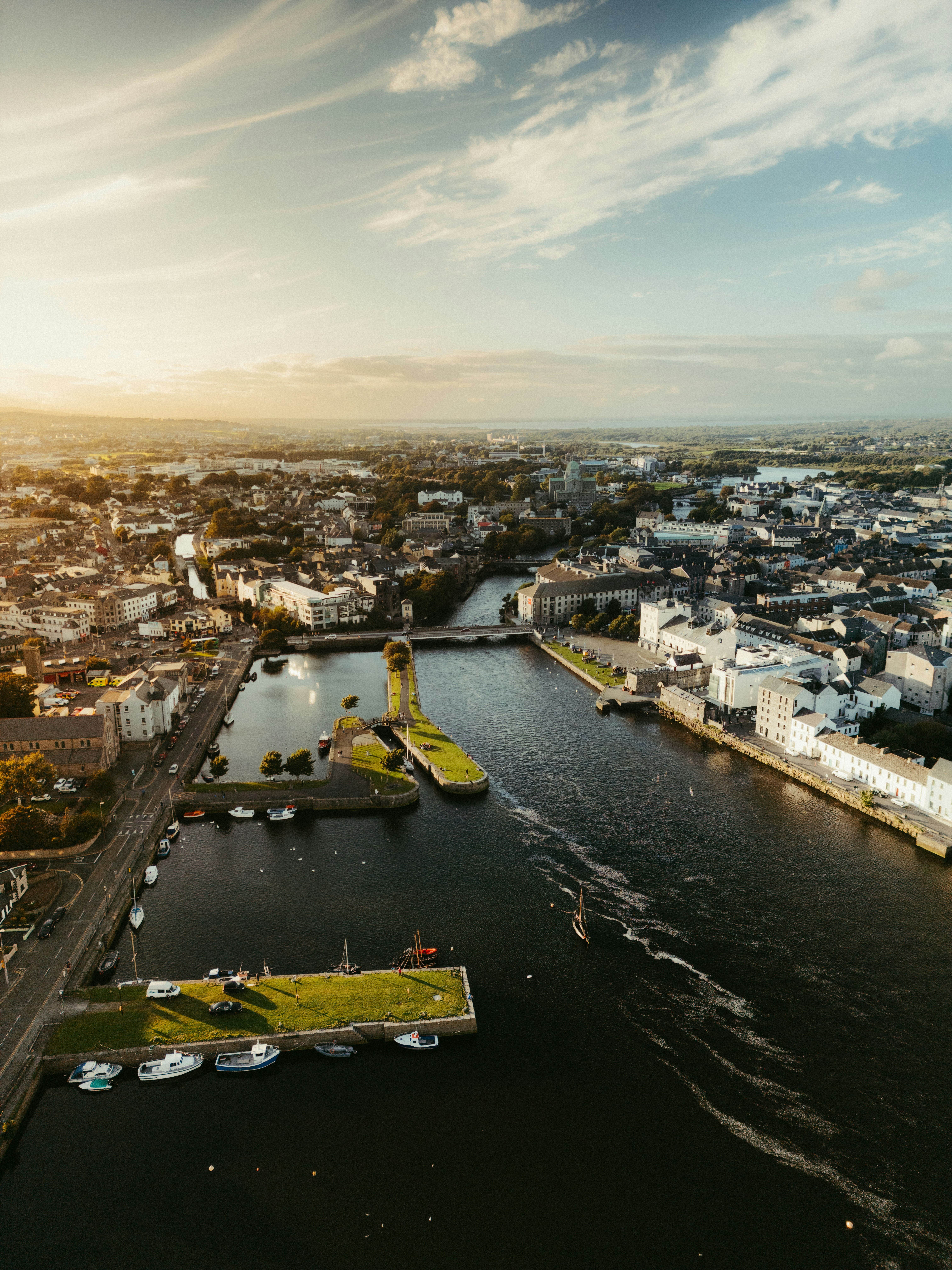 Riverside Serenity: A Glimpse of Urban Harmony