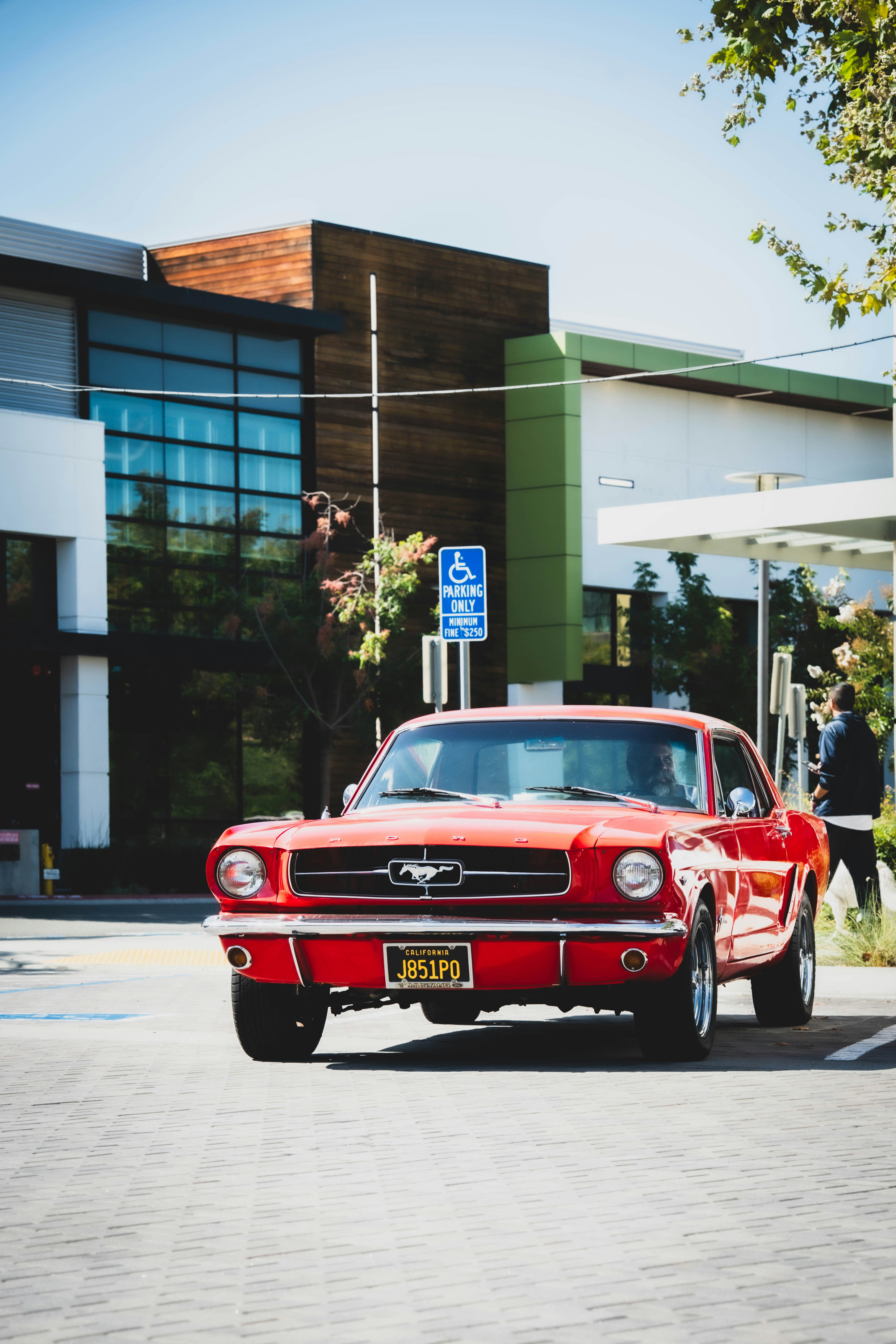 Classic Mustang Meets Modern Architecture