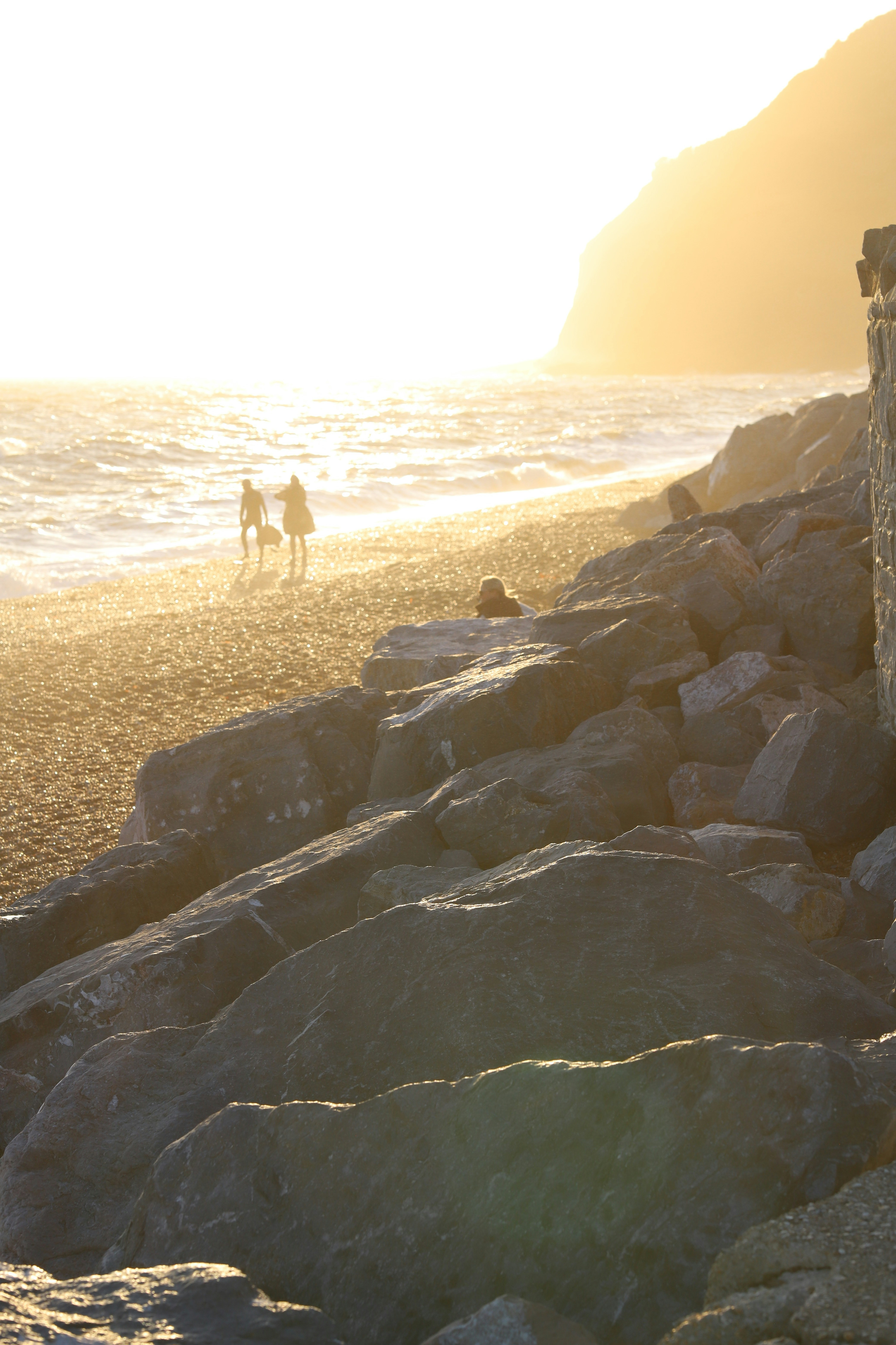 Twilight Stroll Along the Shoreline