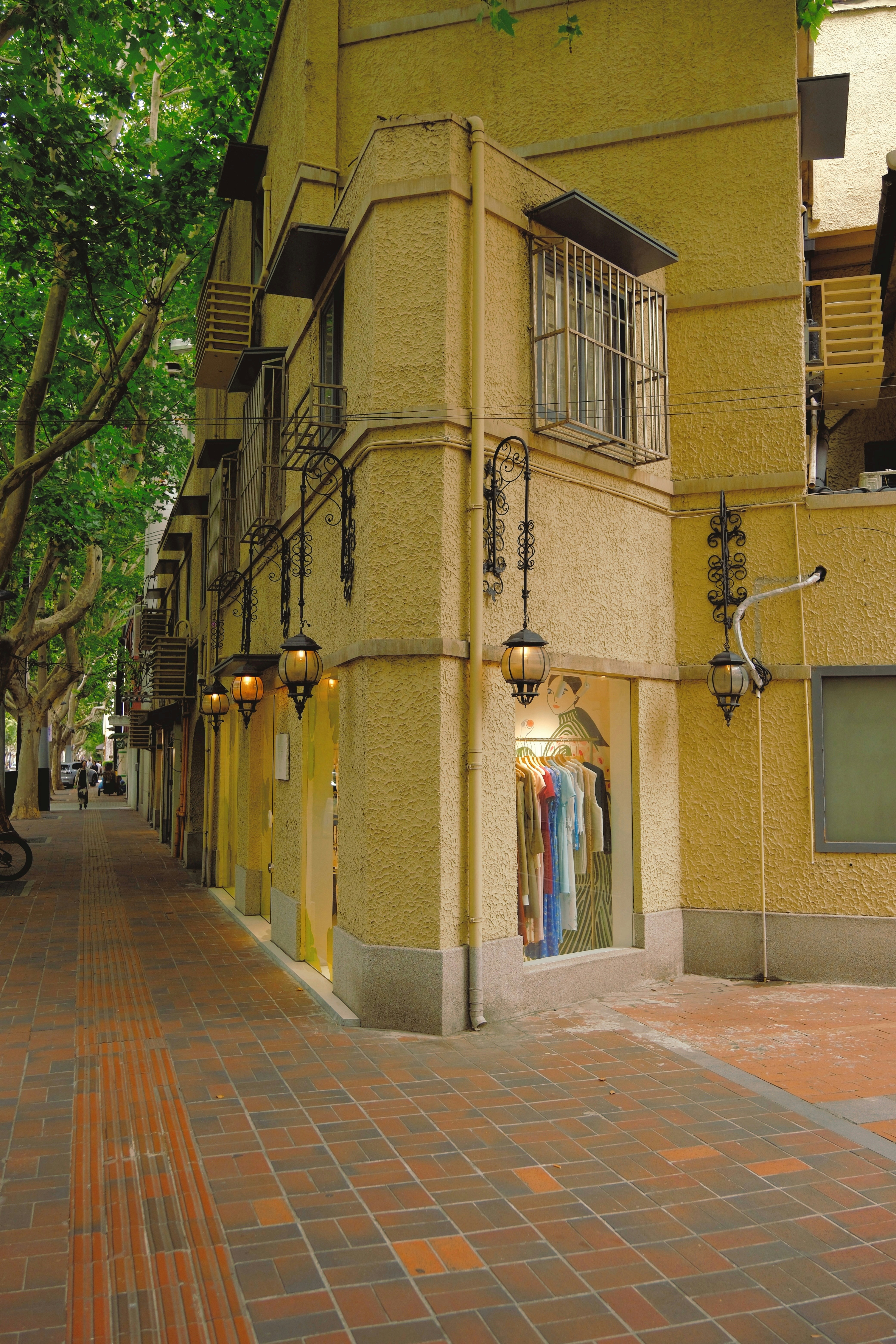 Charming Urban Facade: A Glimpse of Local Life