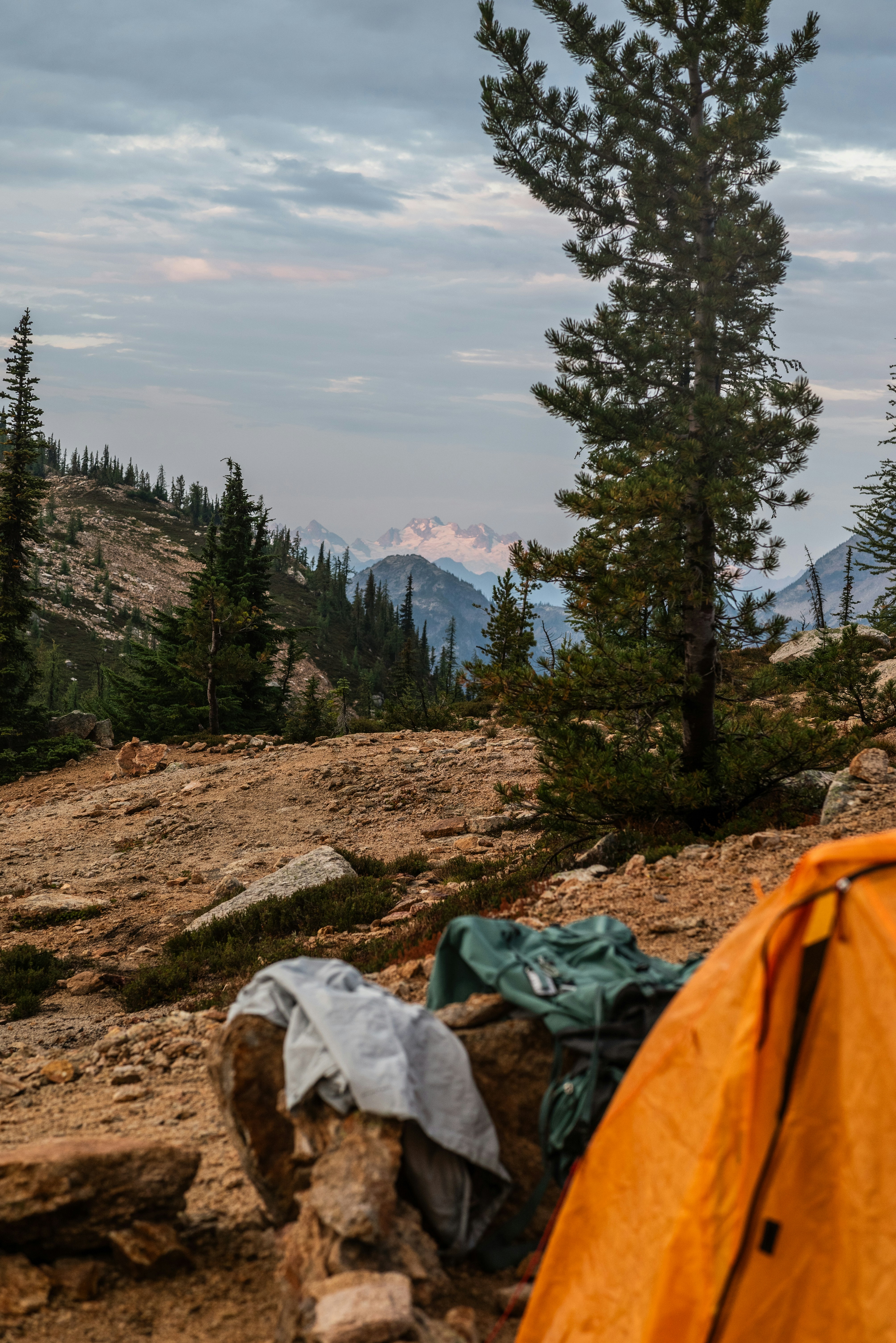 Whispers of the Wilderness: A Campsite in the Mountains