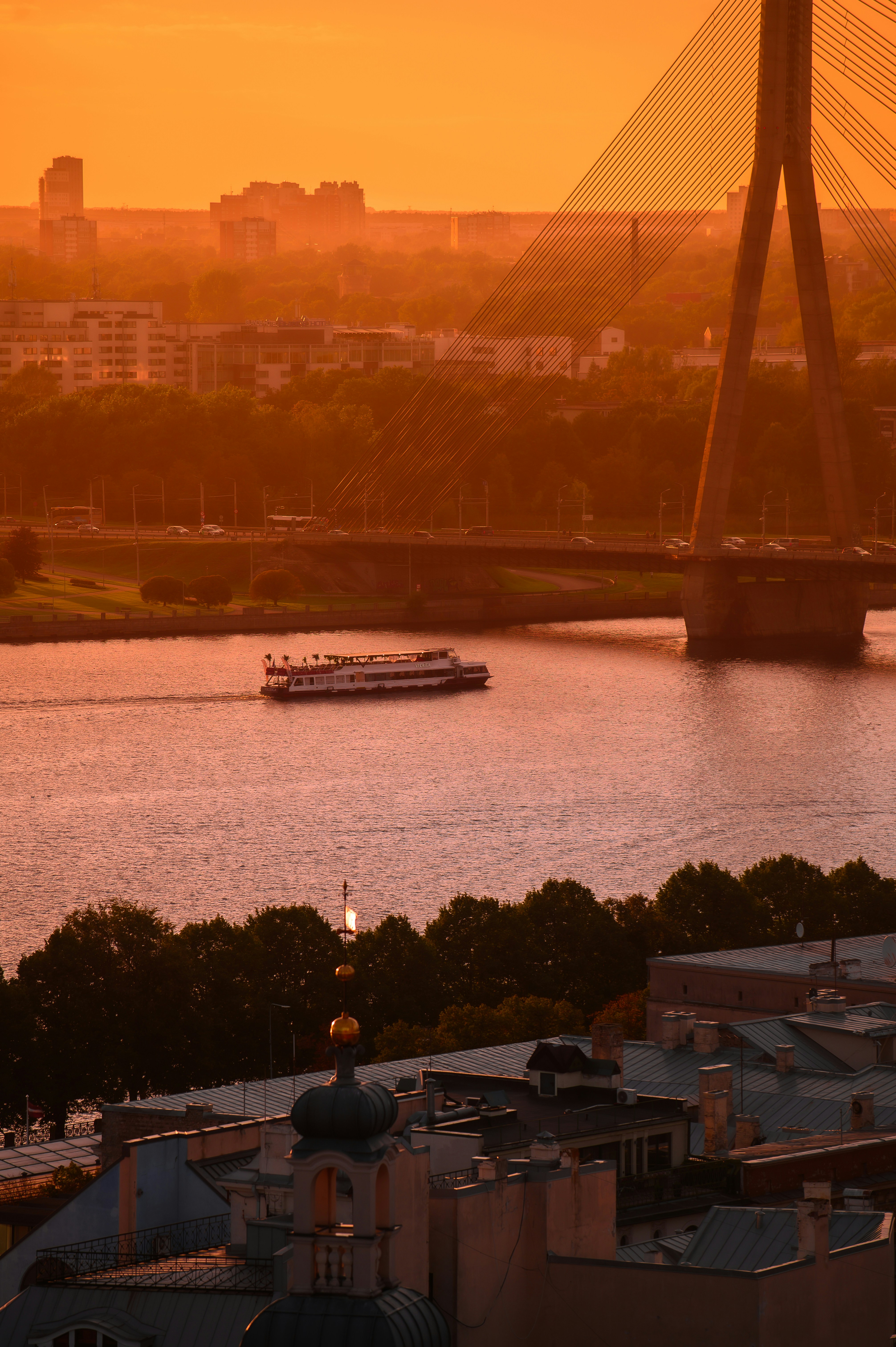 Sunset Serenity Over the River
