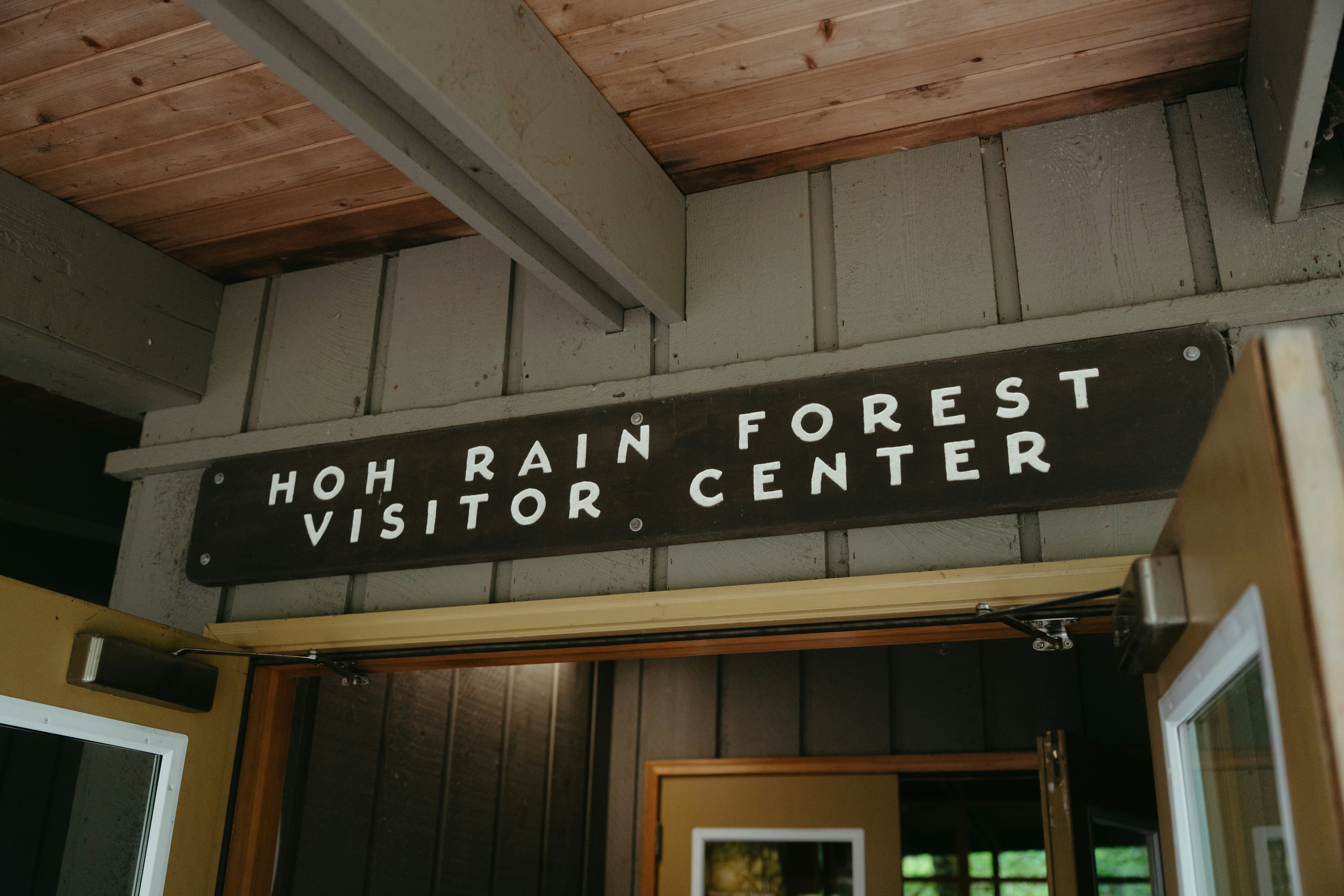 Hoh rain forest visitor center sign photo – Free Forest Image on Unsplash