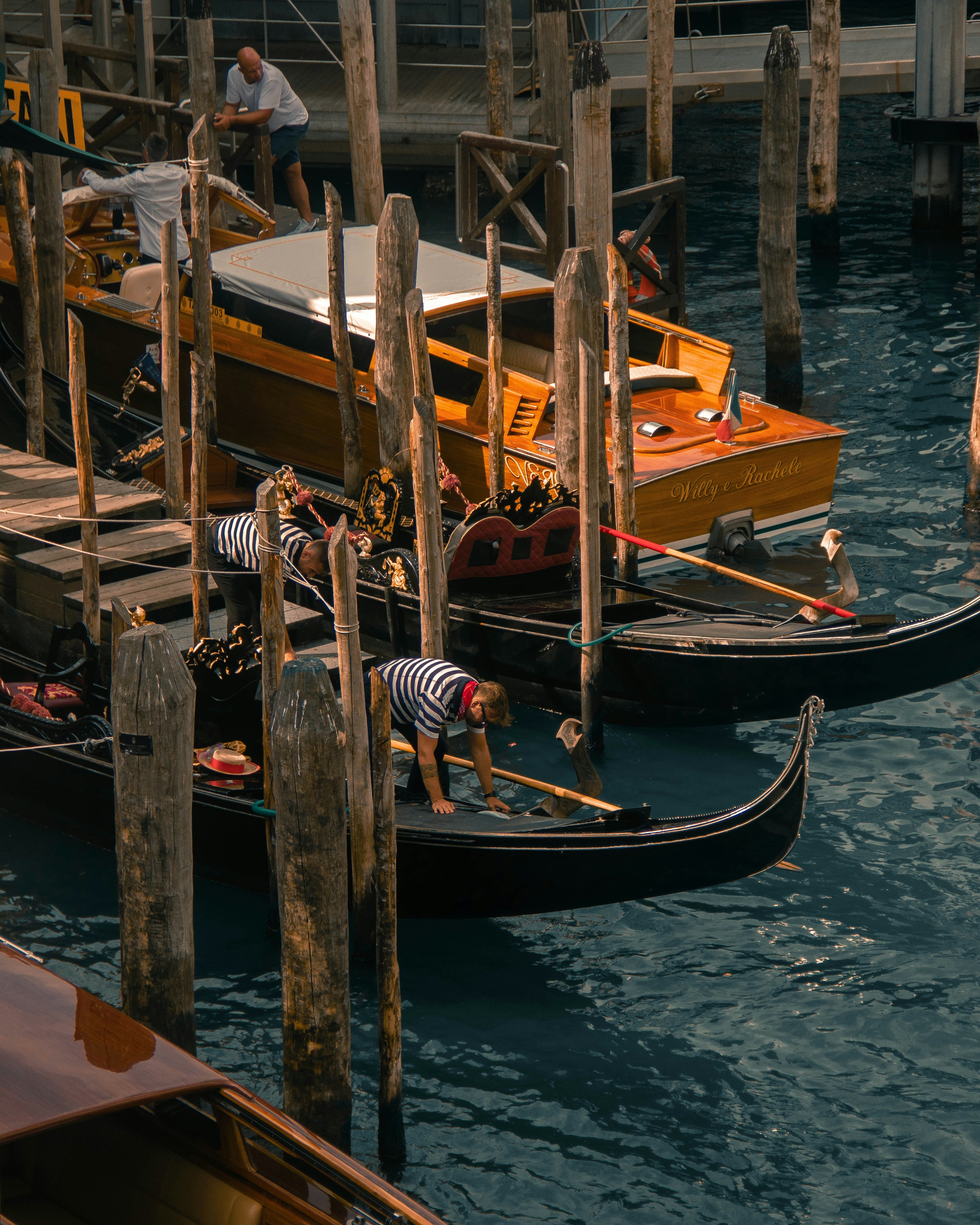 Harmony on the Water: A Gondolier's Dance