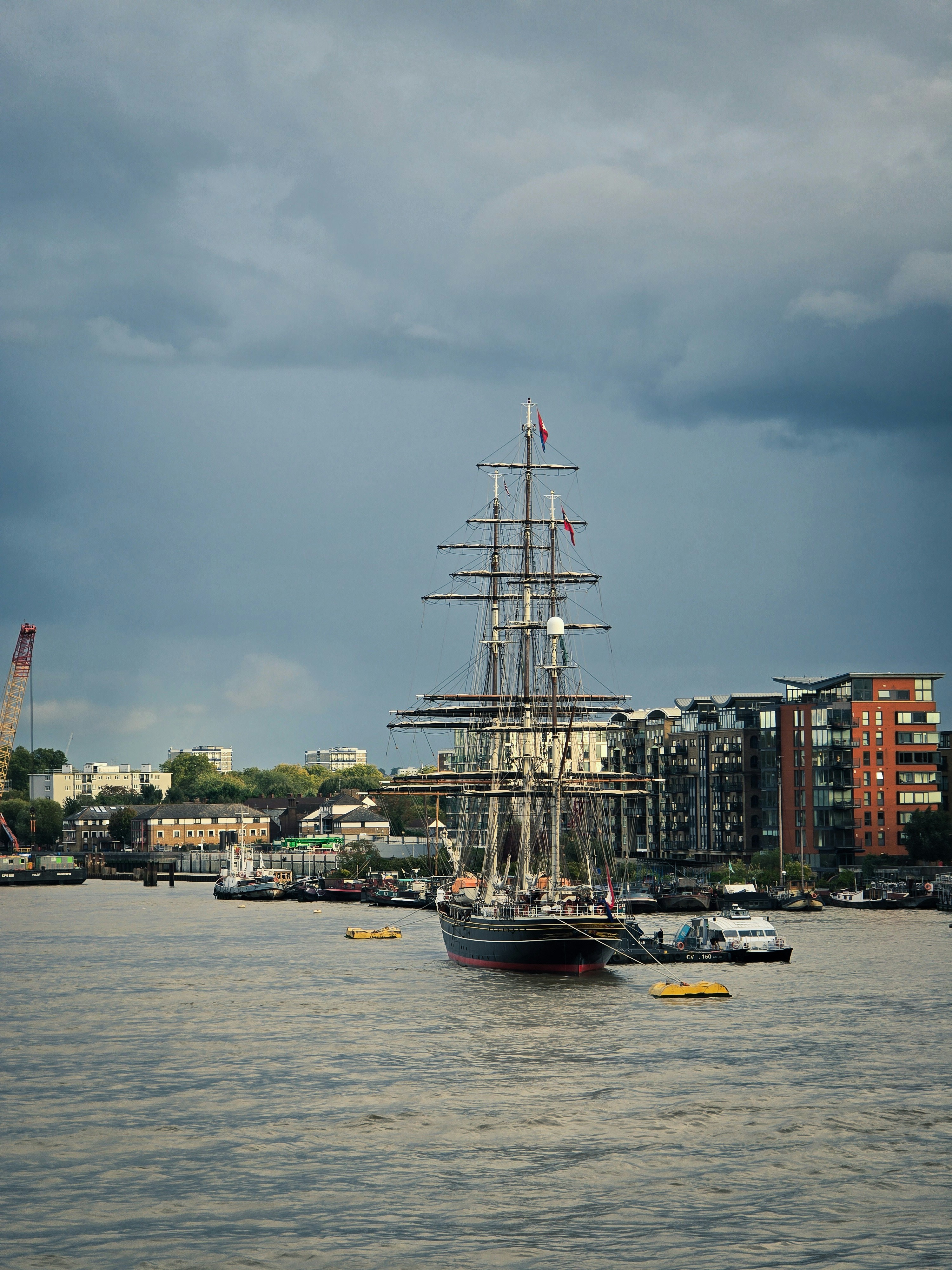 Nautical Elegance Amidst Urban Backdrop