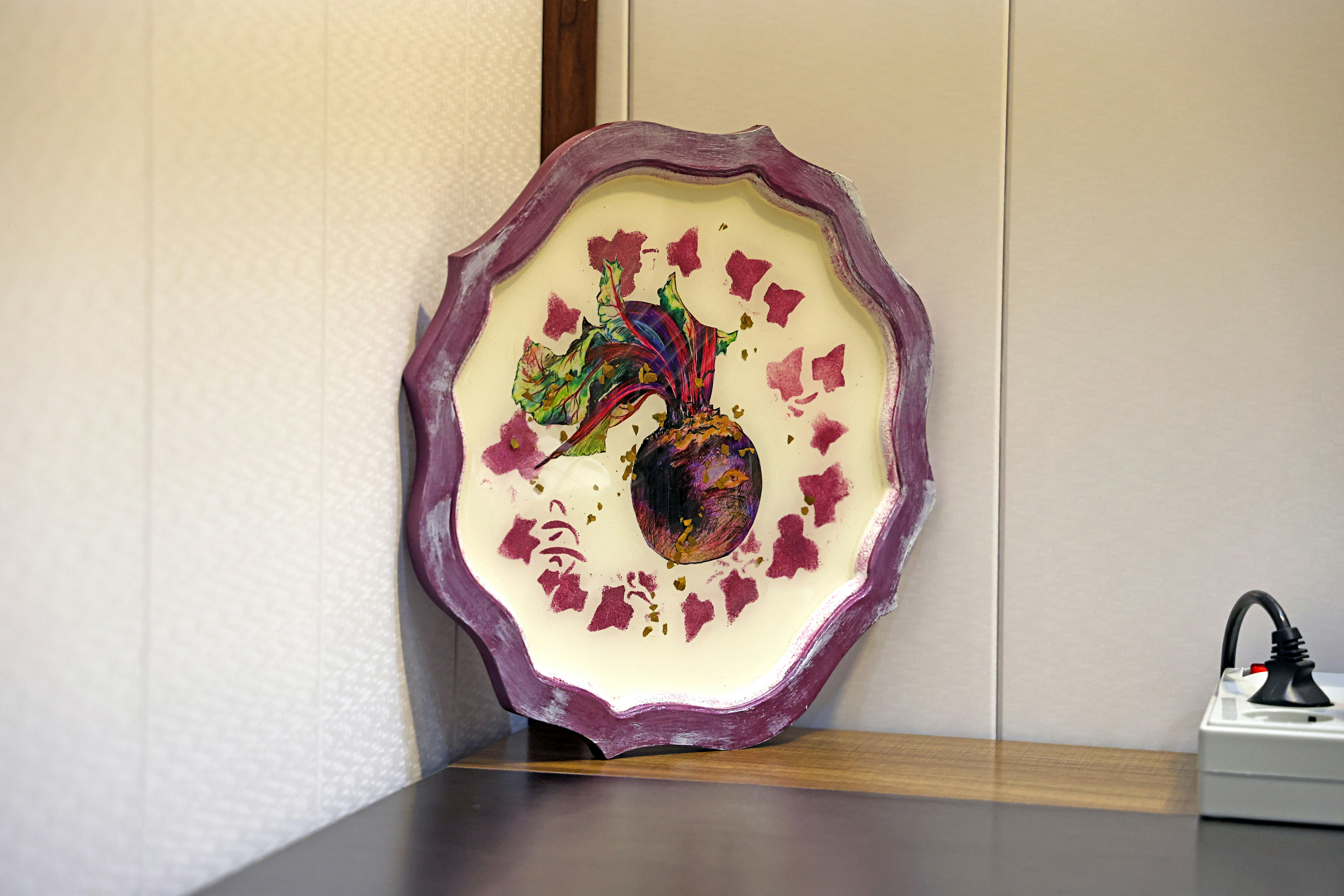 Whimsical Harmony: A Colorful Plate of Imagination