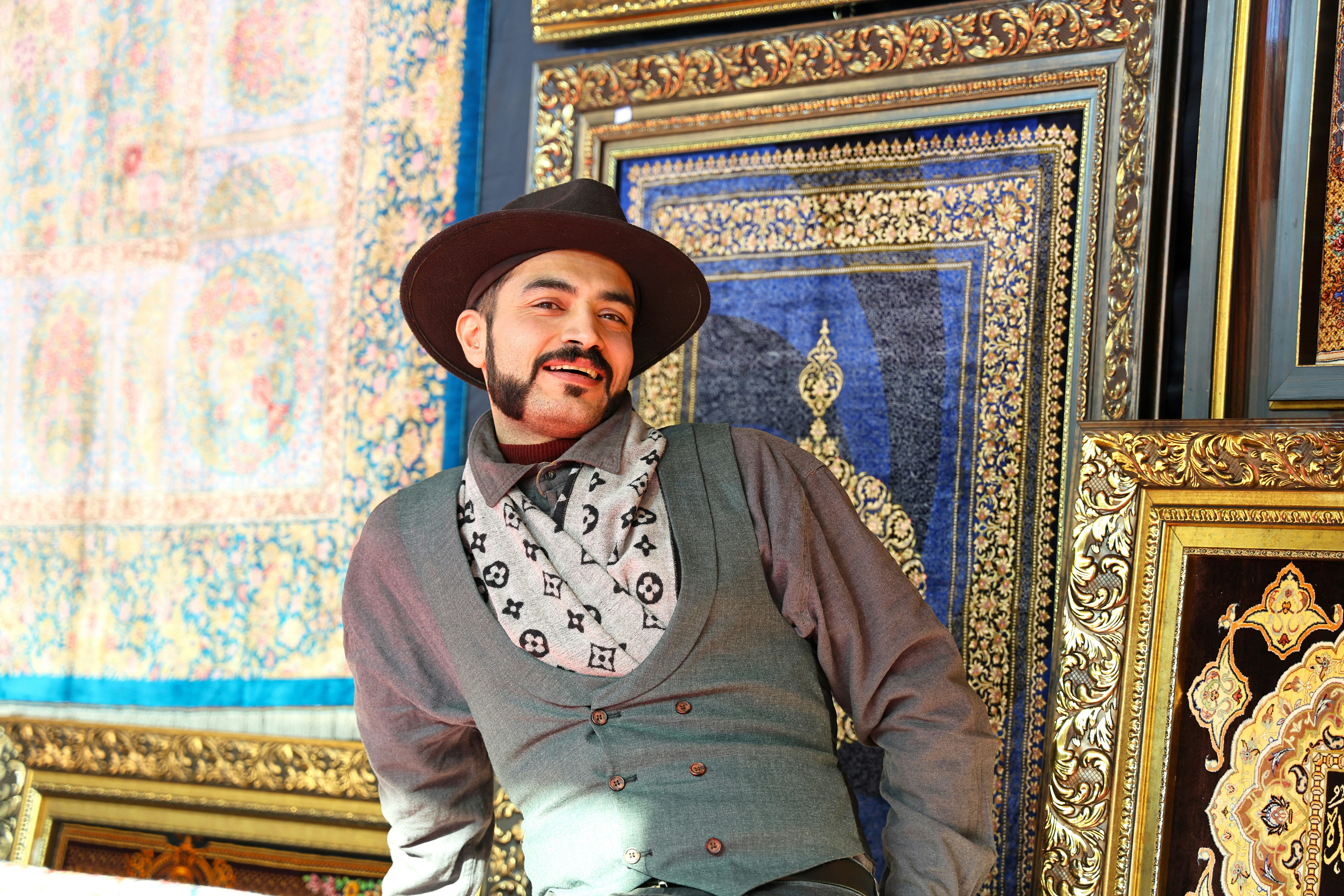 Artisan of Tradition: A Portrait Amidst Cultural Treasures