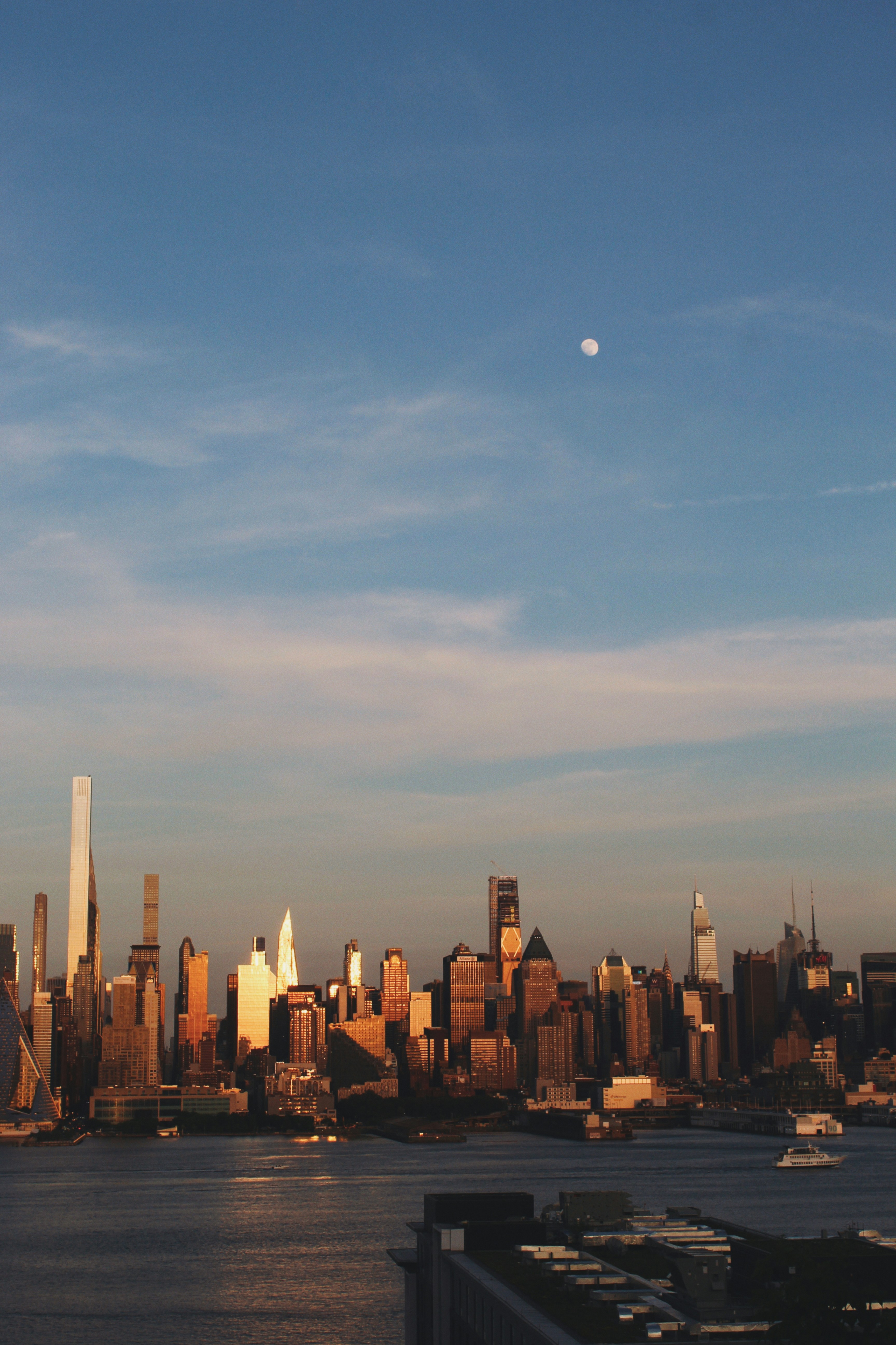Twilight Reflections Over the Urban Horizon