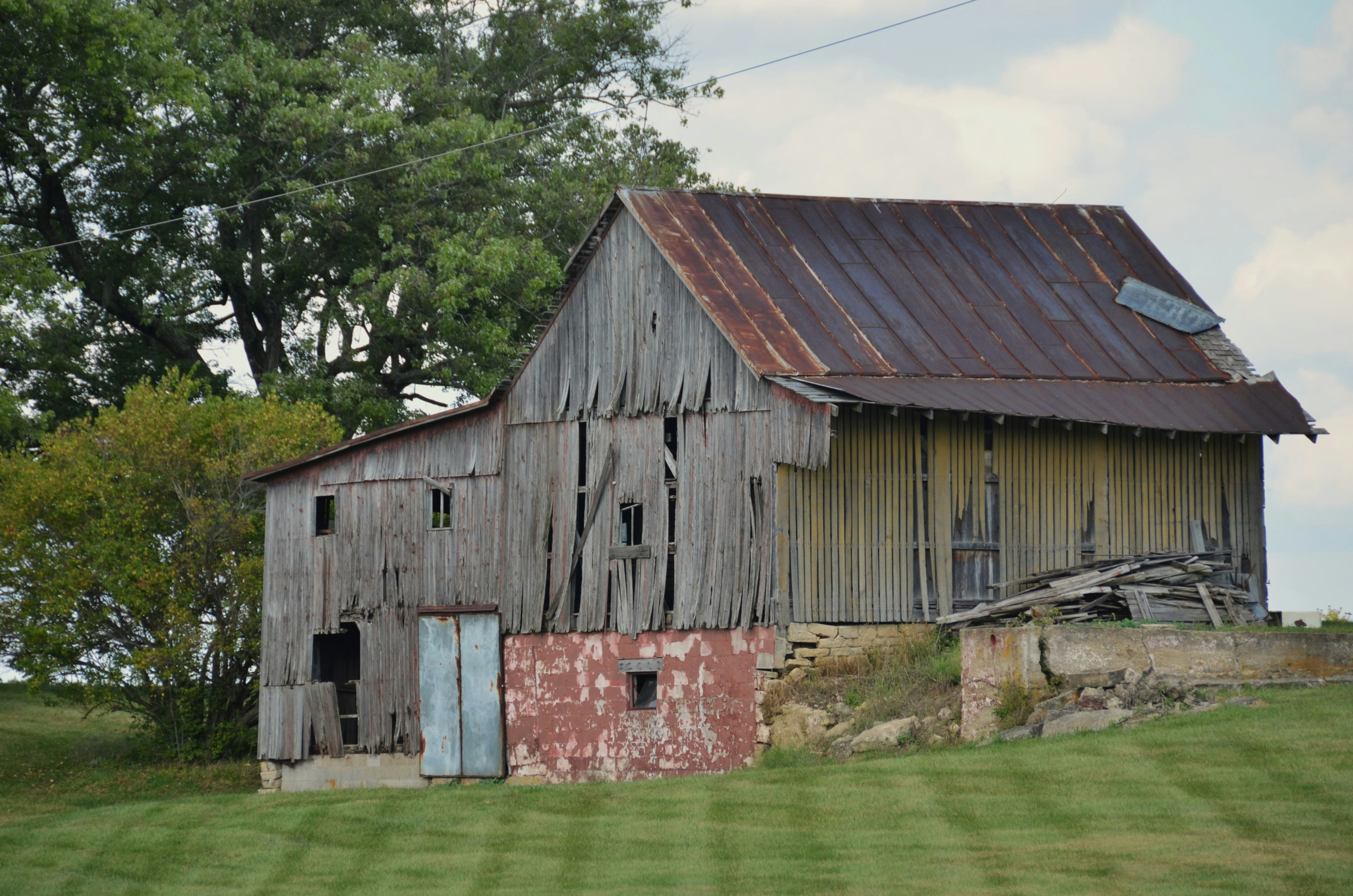 Whispers of Time: The Weathered Barn