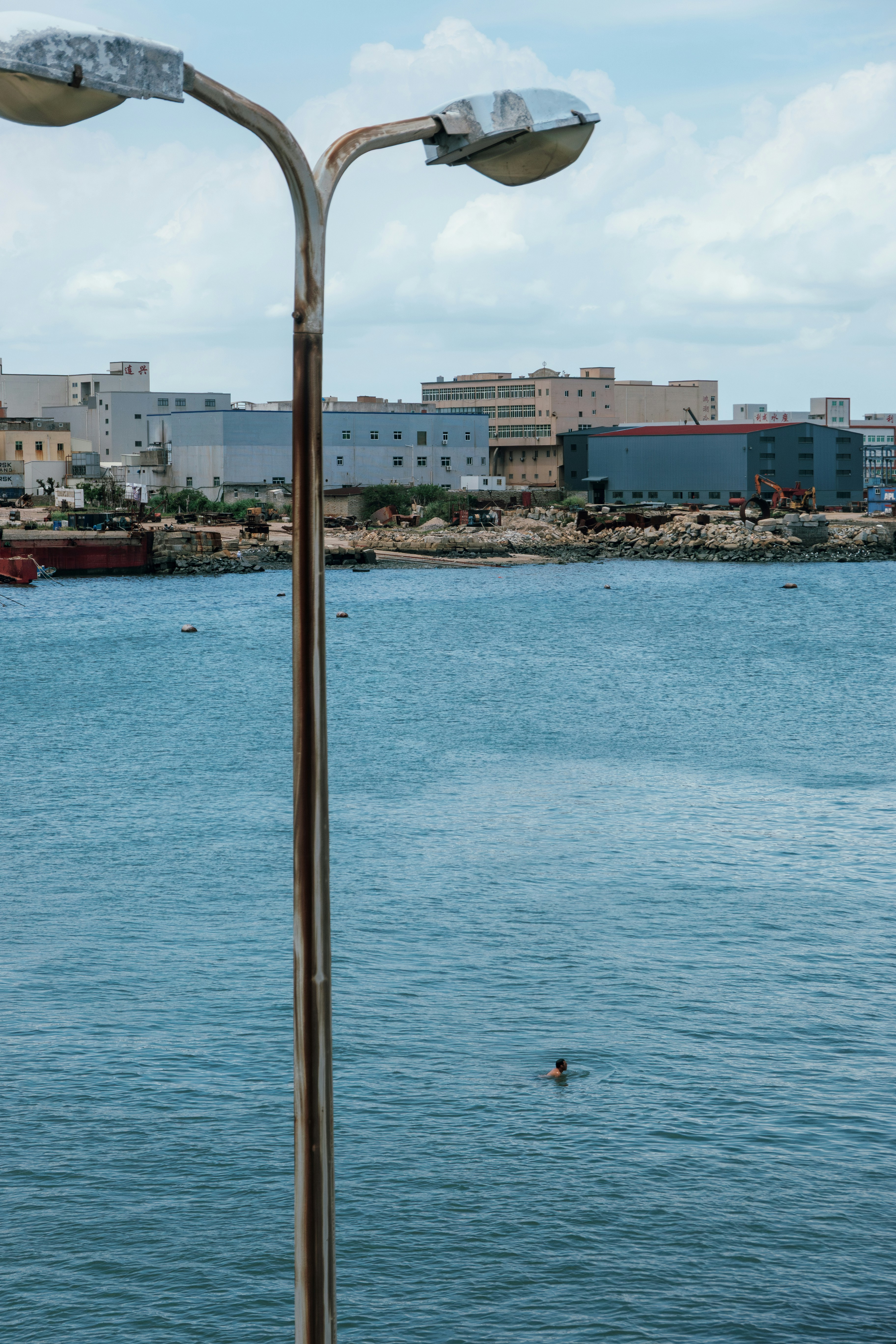 Urban Serenity: A Moment by the Water