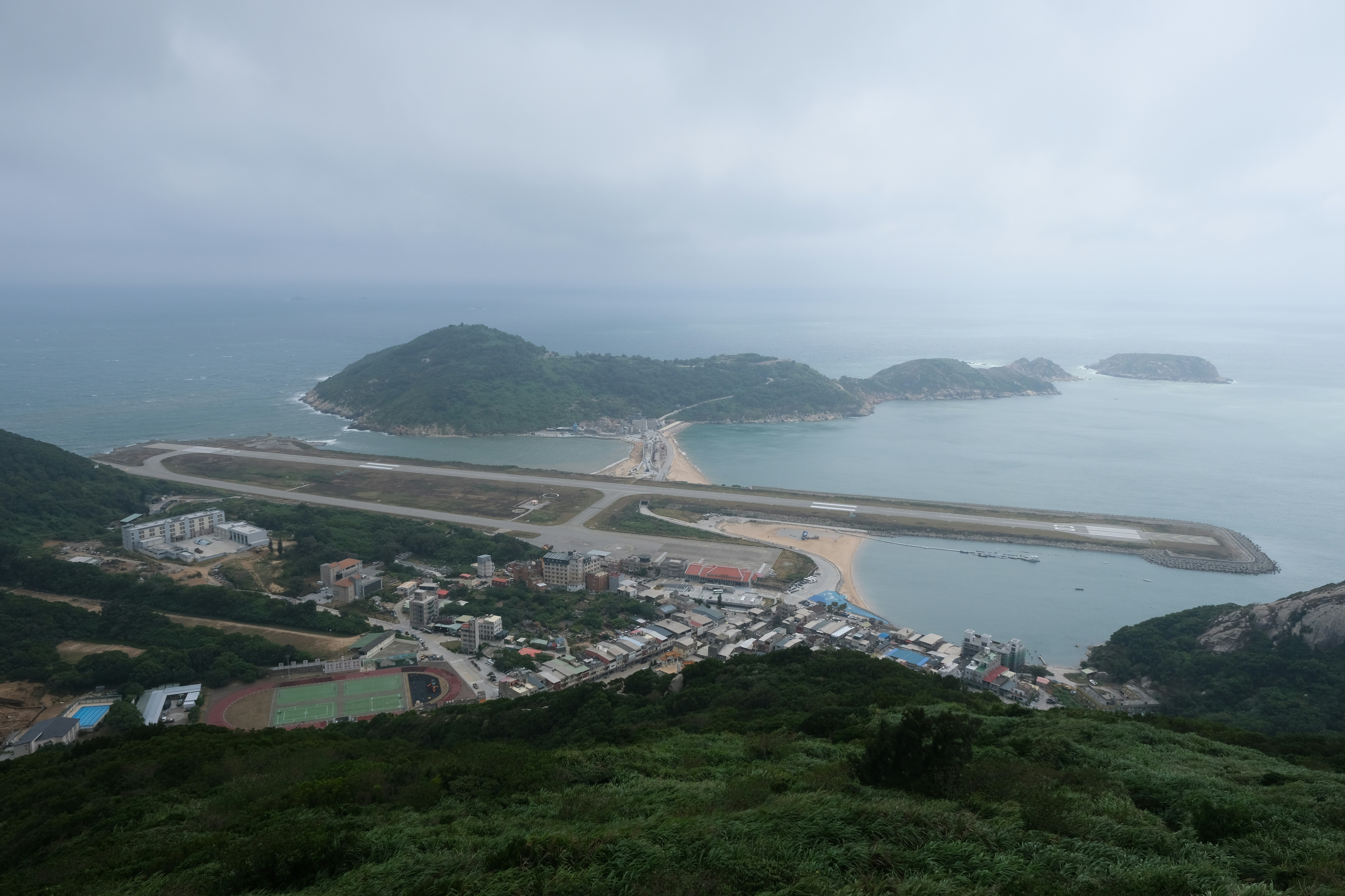 Coastal Serenity: A Bird's Eye View of the Harbor