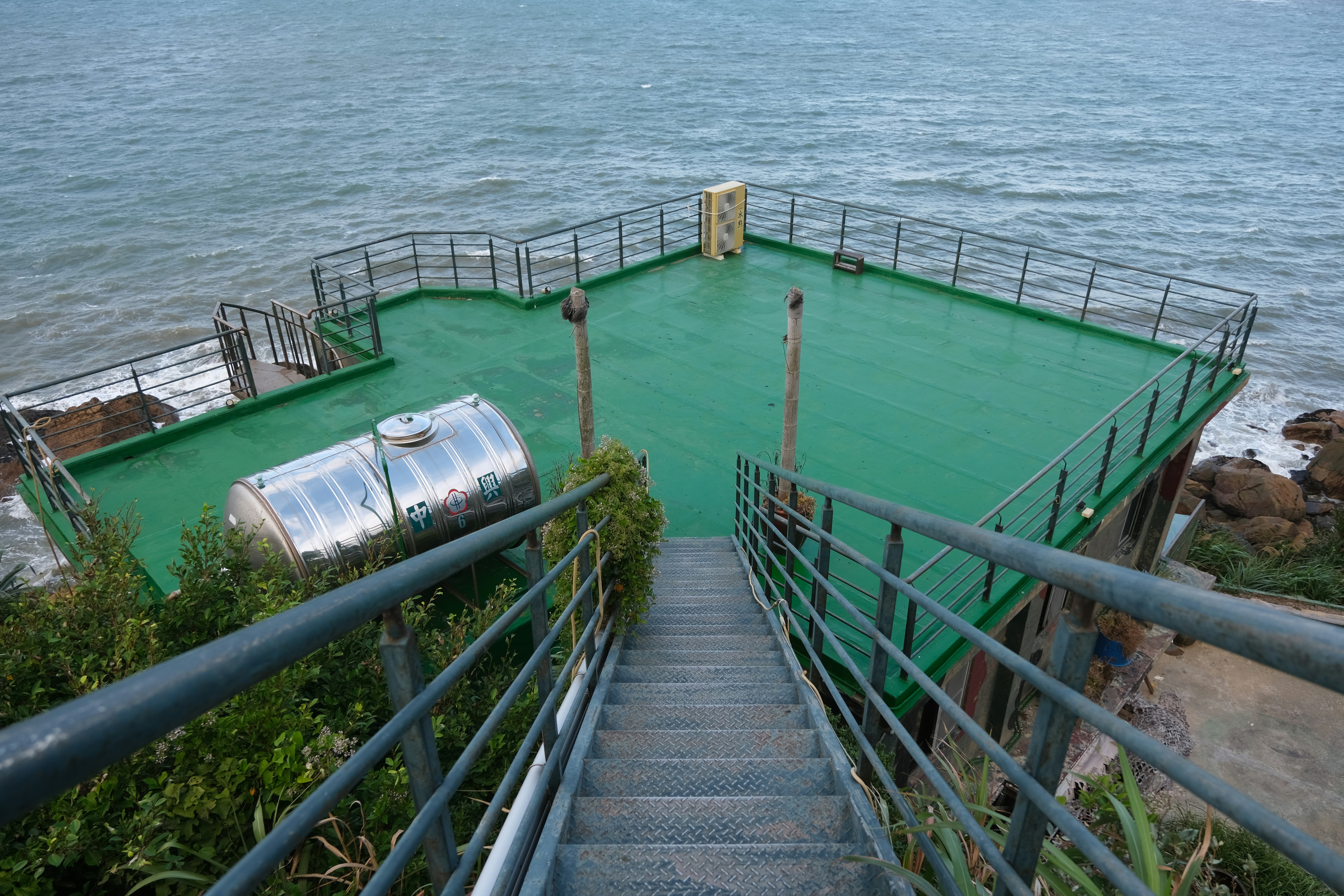 Staircase to a Sea-Green Terrace