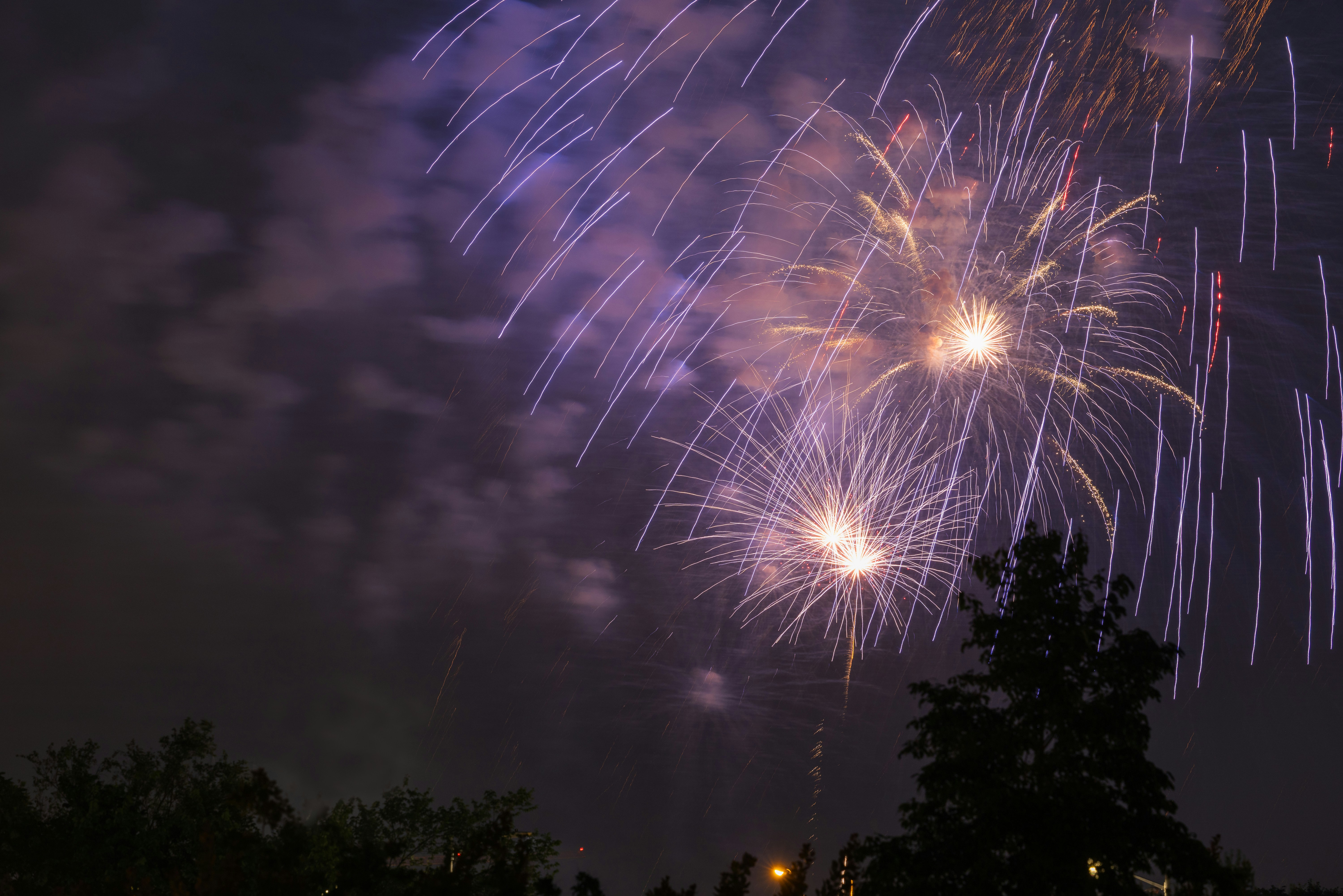 Celestial Symphony: A Night of Explosive Color