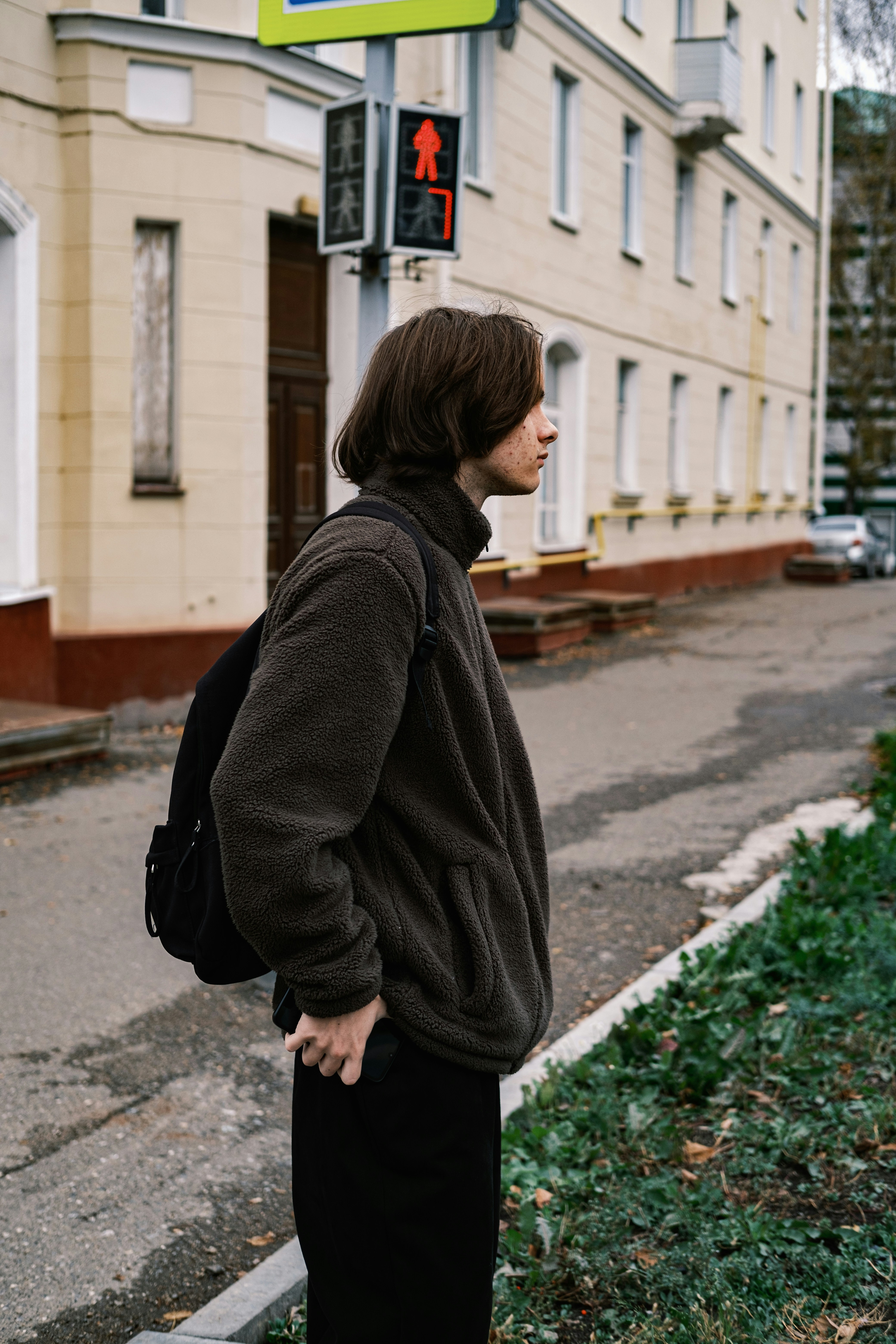Urban Contemplation: A Moment in Motion