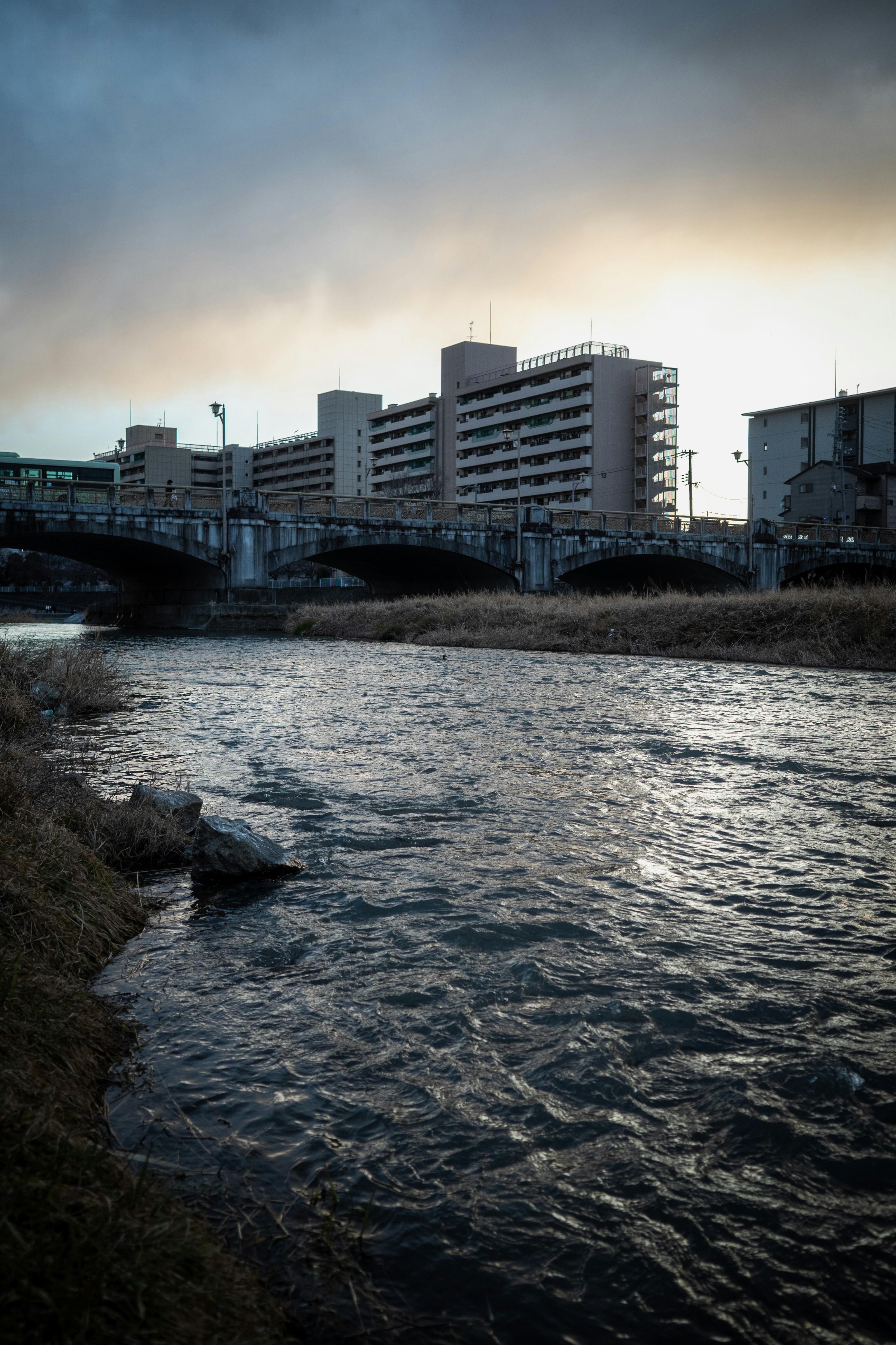 Urban Reflections: A River's Embrace