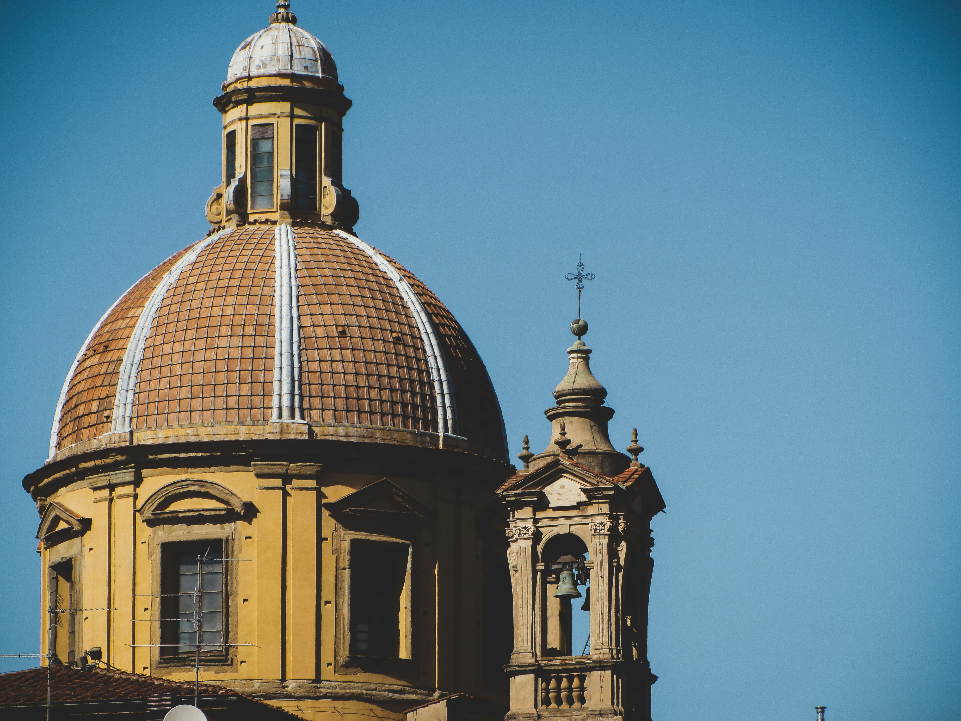 San Frediano in Cestello dome | Yellow domed building against a clear blue sky