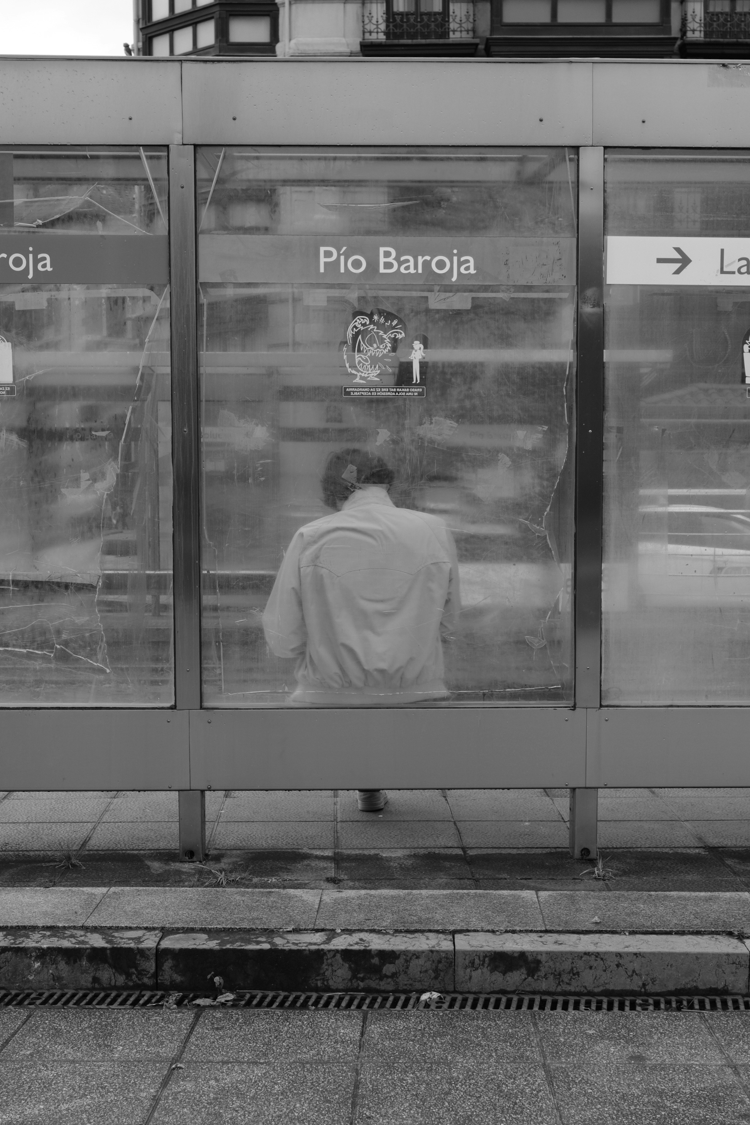 Silent Reflections at the Bus Stop