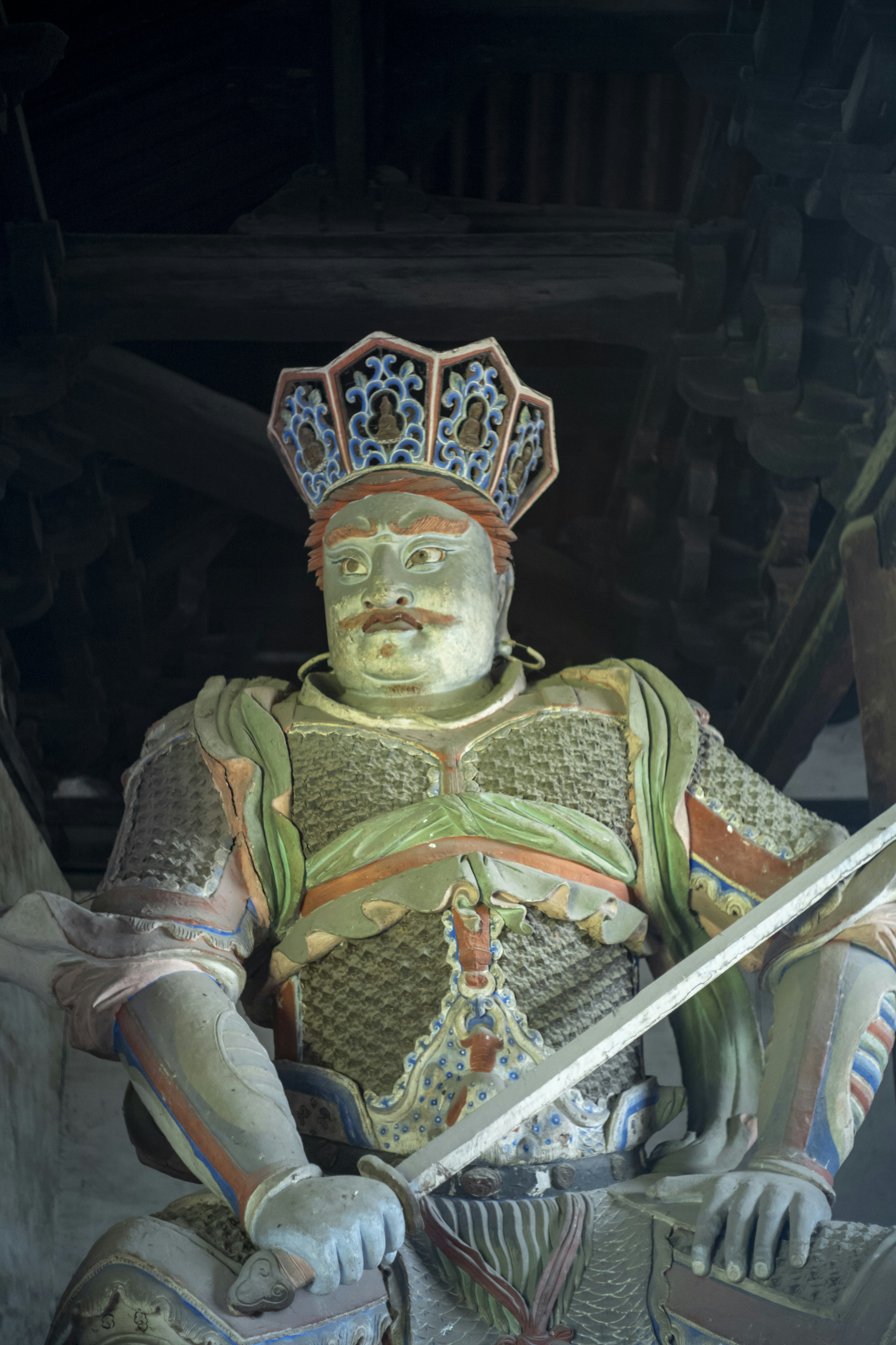 Guardian of Tradition: The Colorful Sentinel