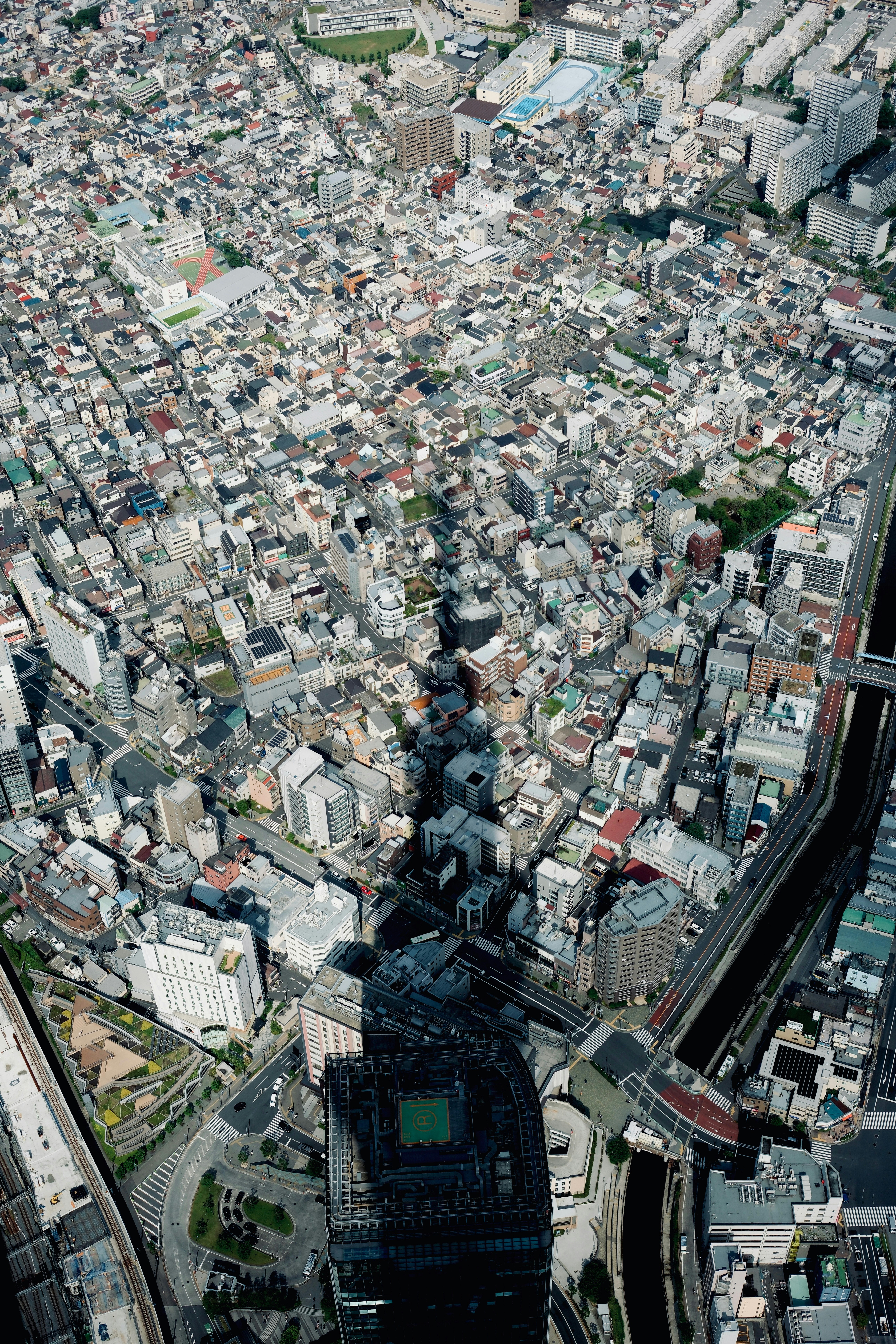 Urban Tapestry: Aerial Perspectives of City Life