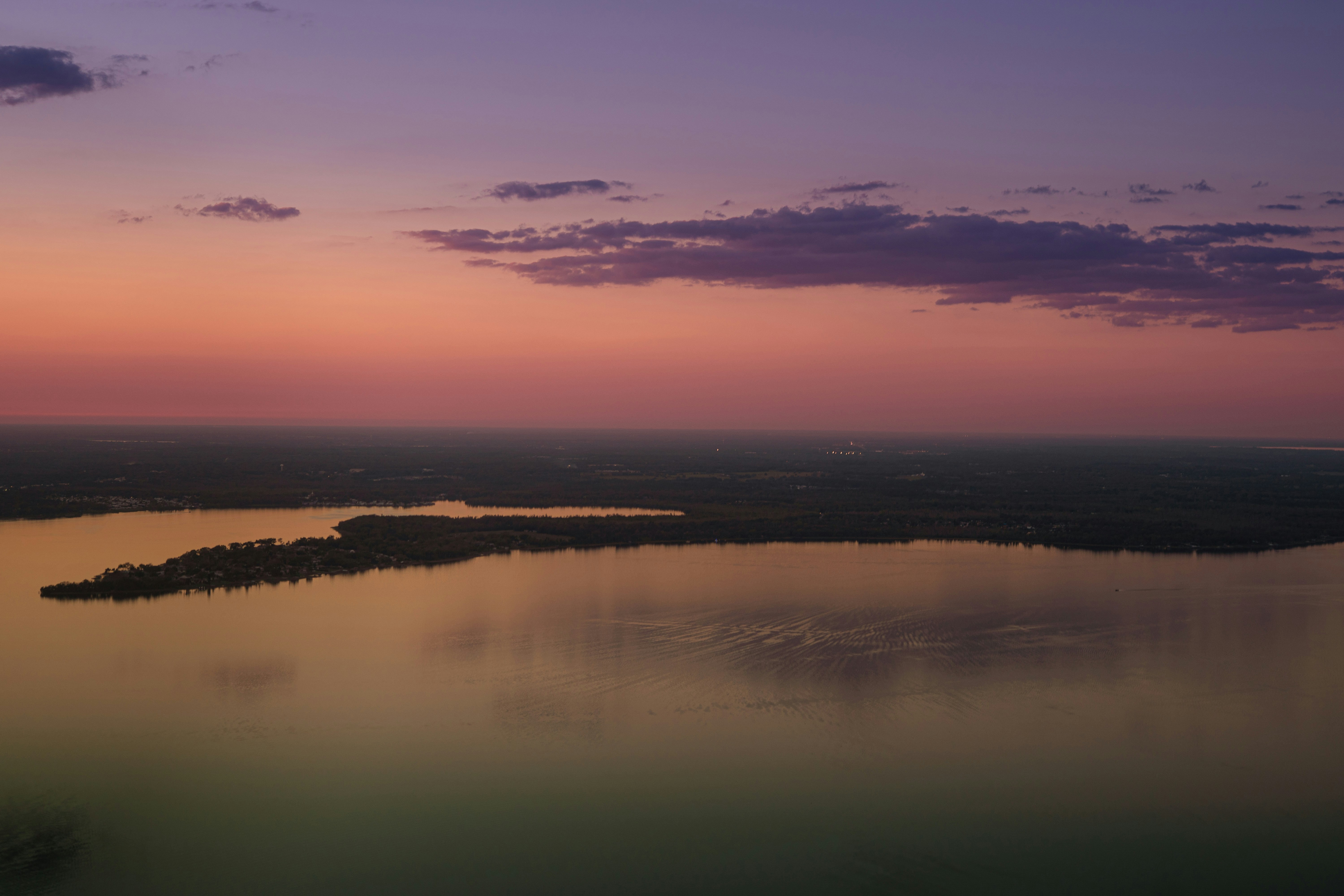 Twilight Reflections Over Still Waters