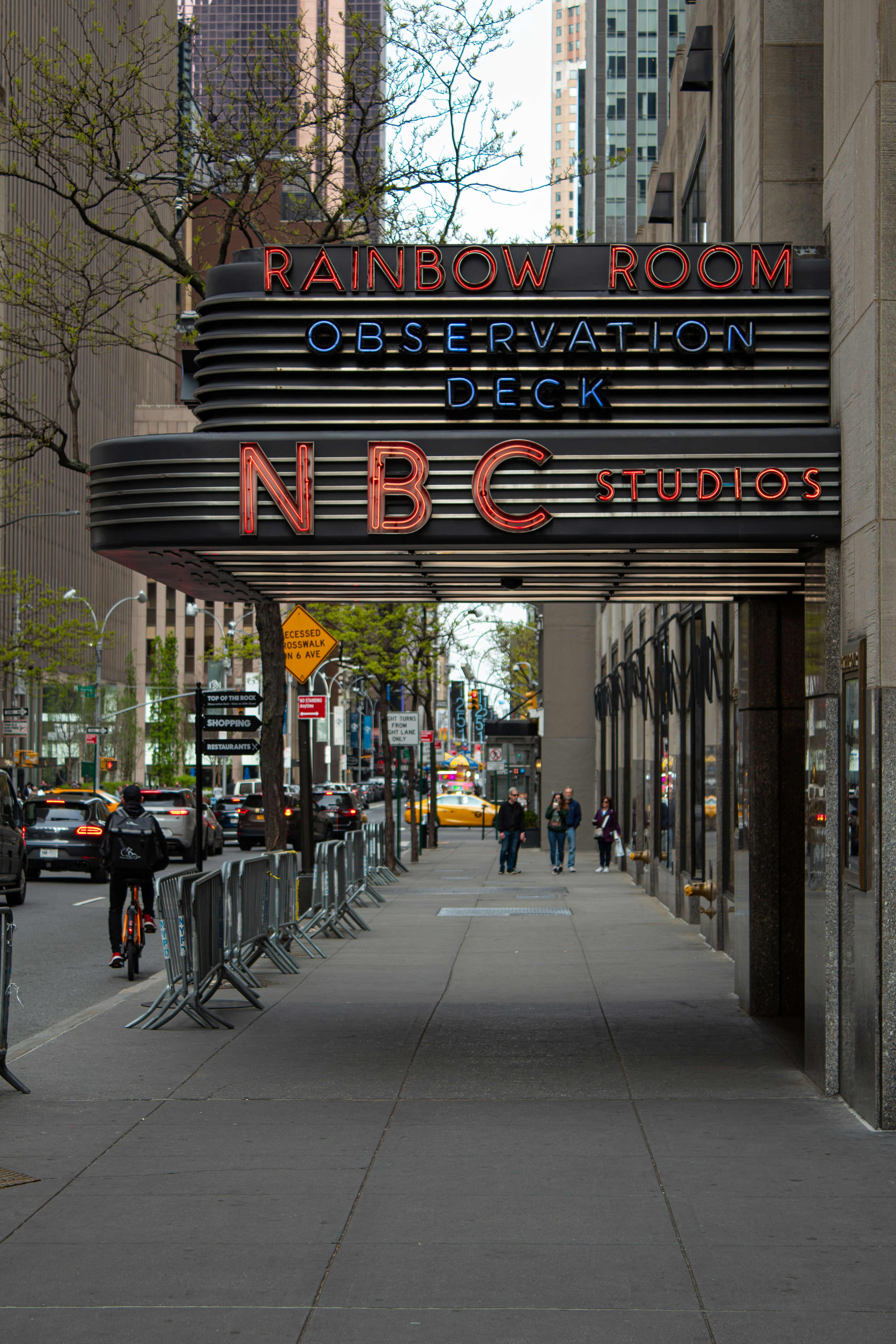 Rainbow room and nbc studios marquee in new york city photo – Free New ...