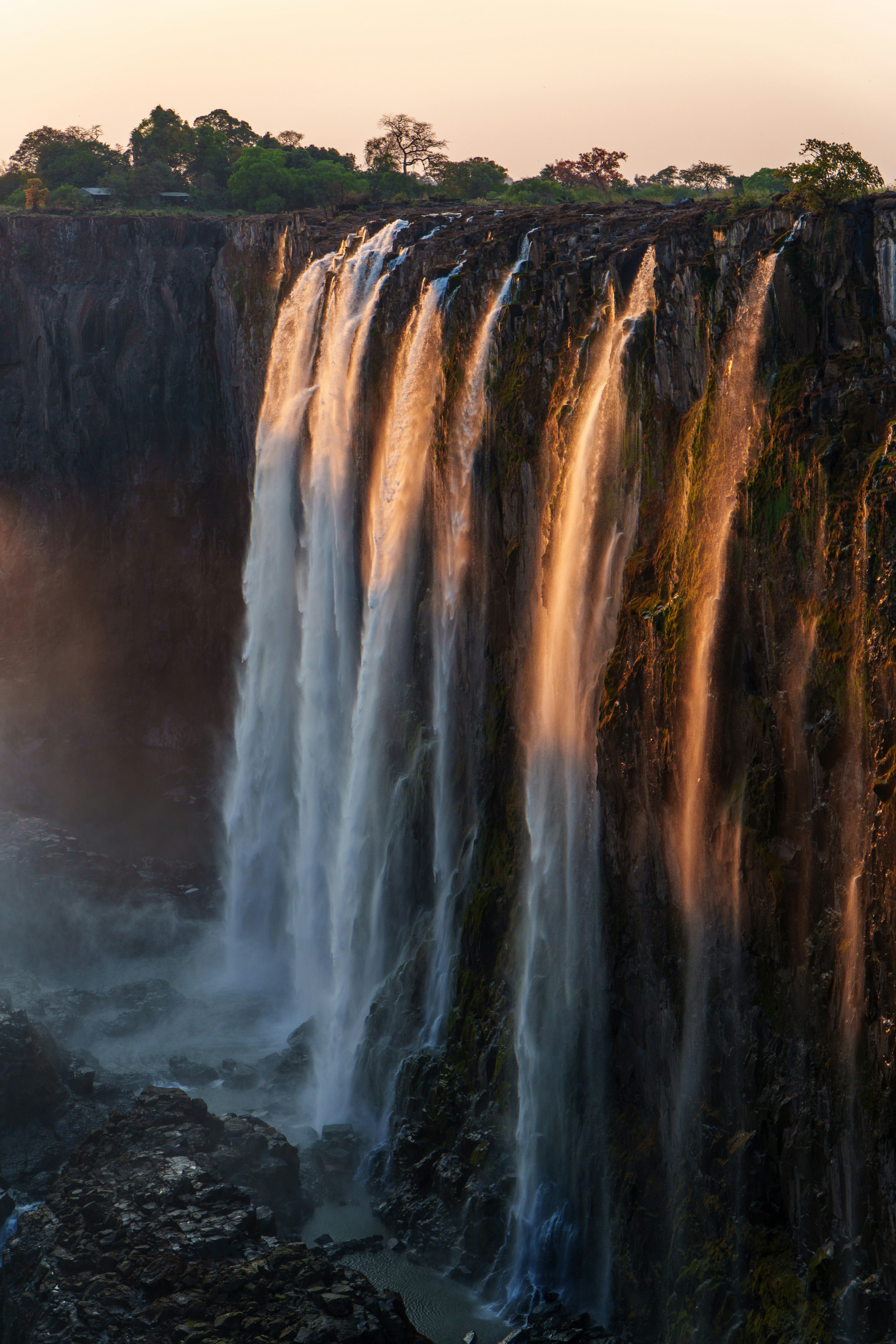 Victoria falls waterfall.