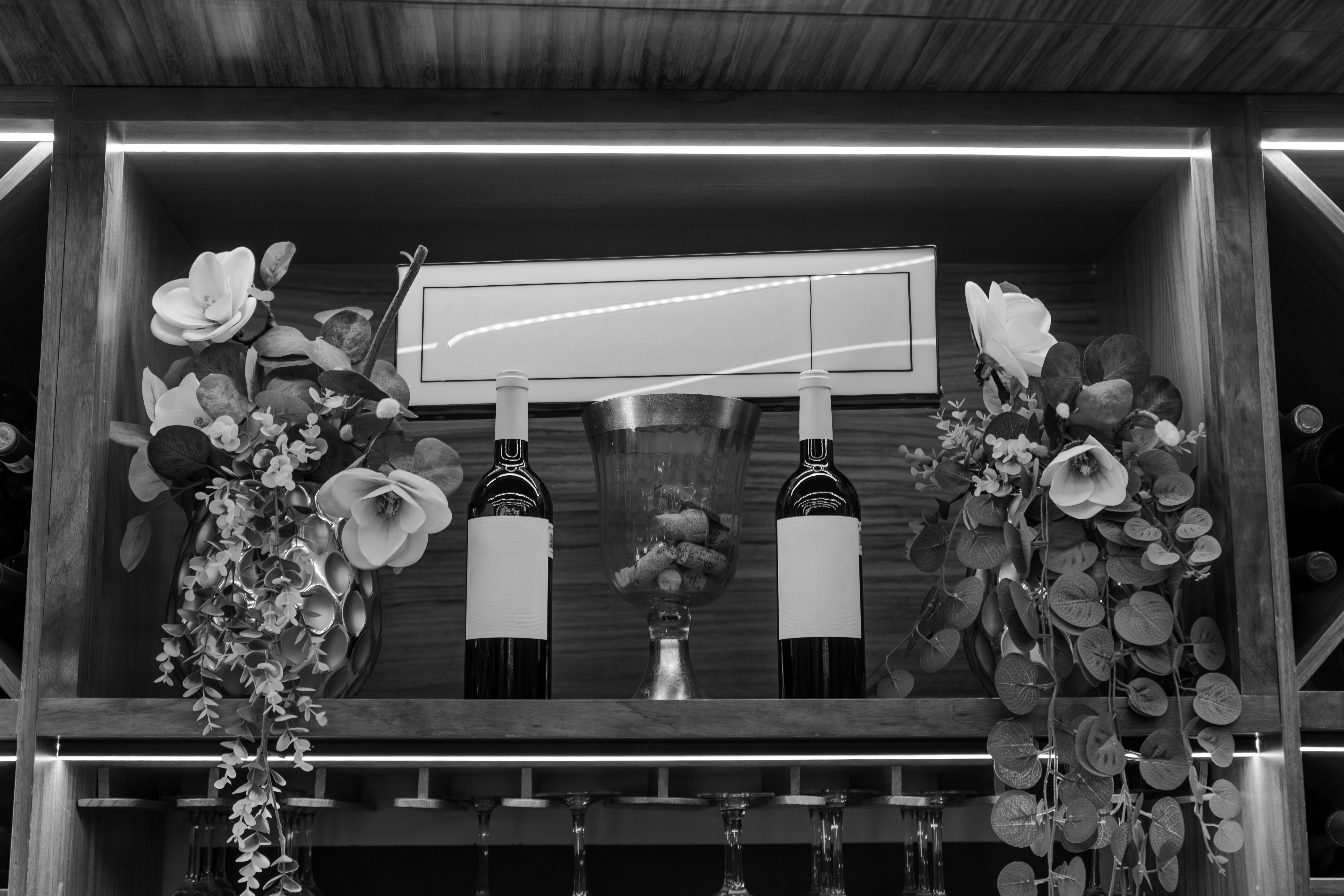 Elegance in Monochrome: A Still Life of Celebration