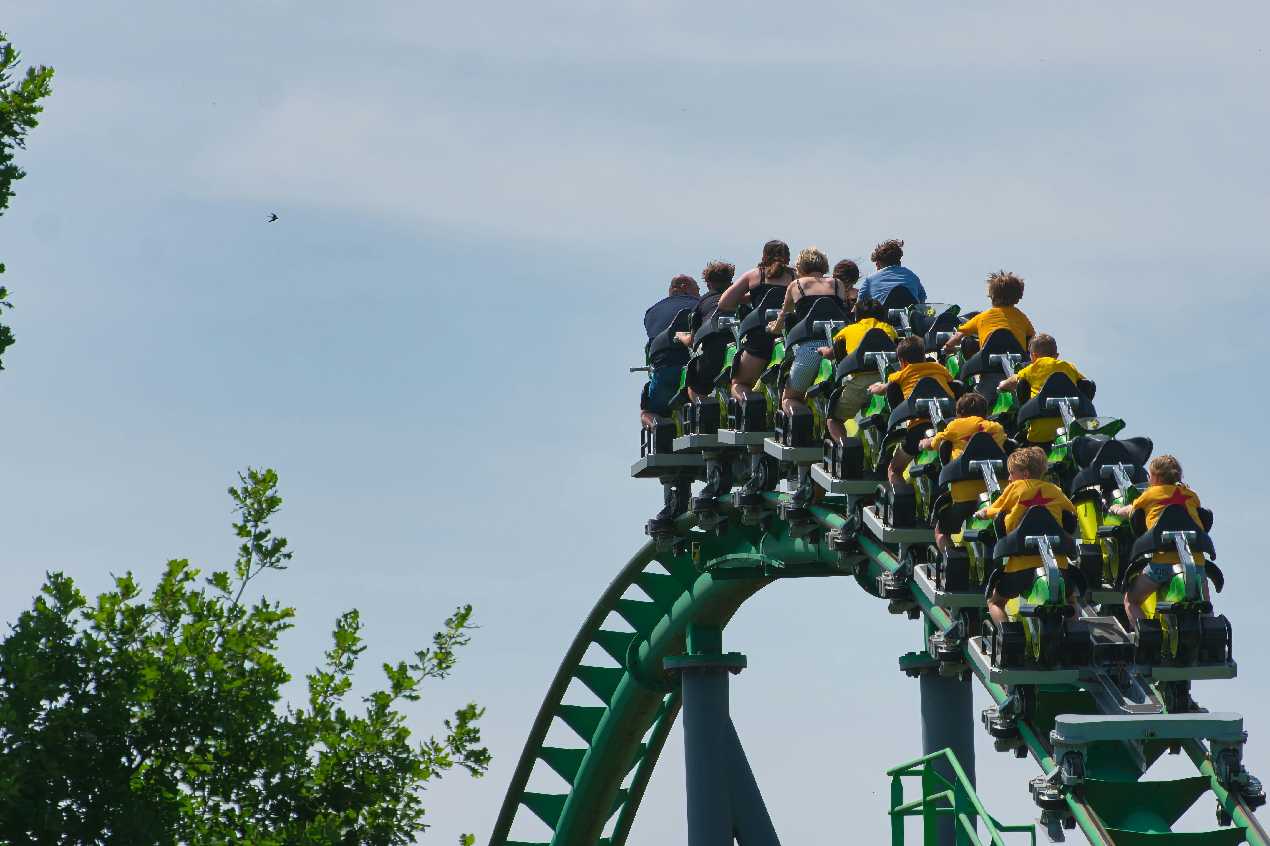 Booster Bike – motorbike thrills at Toverland. This Vekoma launch coaster puts you in the seat of a motorcycle and blasts you into twists, turns, and airtime hills with a unique riding position. The open design and sudden acceleration create the perfect mix of speed and freedom. 🎢 Ride Facts: Type: Motorbike Launch Coaster (Vekoma) Opened: 28 July 2004 Height: 15 m Length: 590 m Top Speed: 75 km/h Launch: Hydraulic launch to 75 km/h Inversions: 0 Duration: ~0:50 min Trains: 2 trains with 16 motorbike seats each Theme Area: Wunderwald – adventurous forest setting | Roller coaster riders ascend a steep track