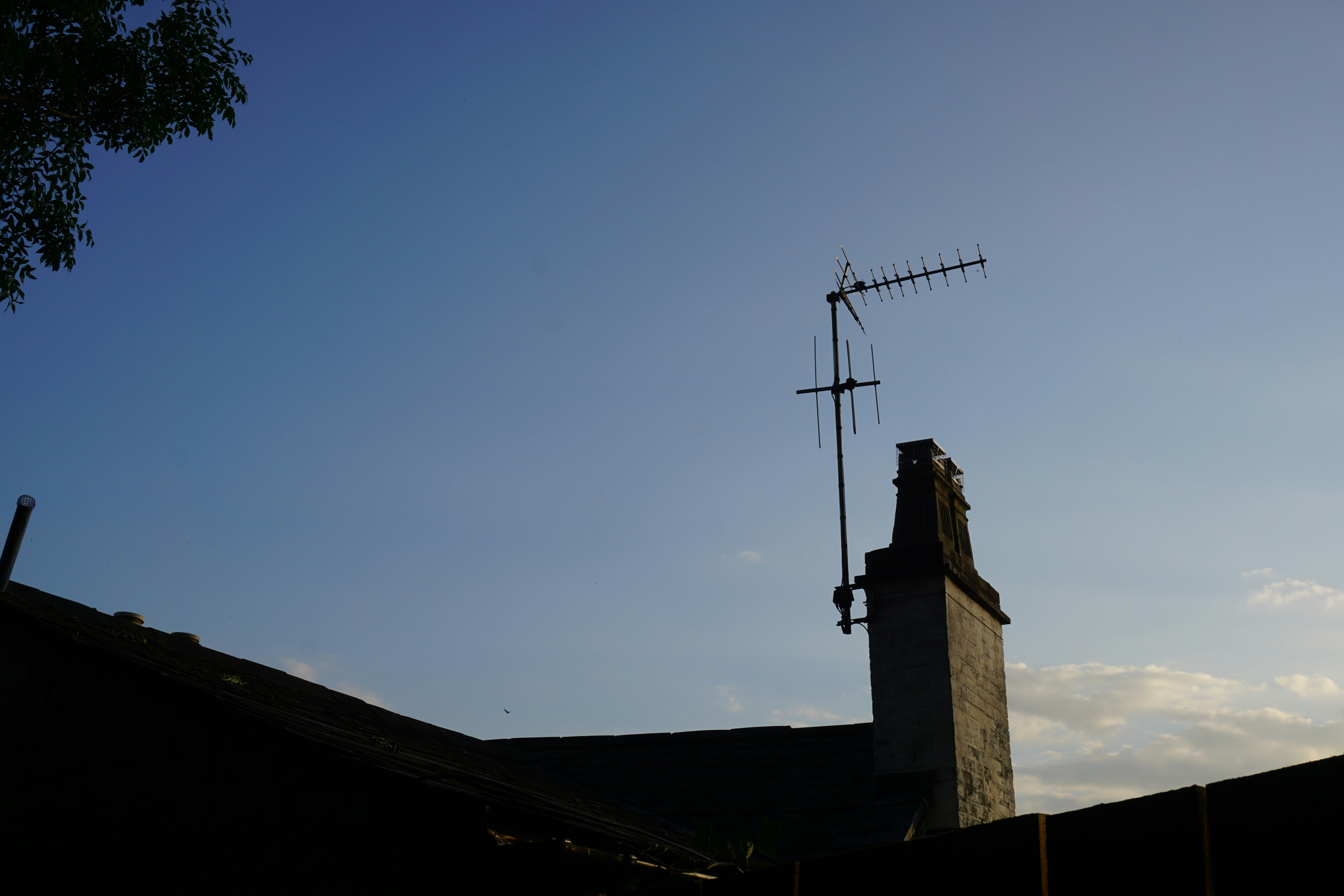 Whispers of the Past: A Rooftop Silhouette