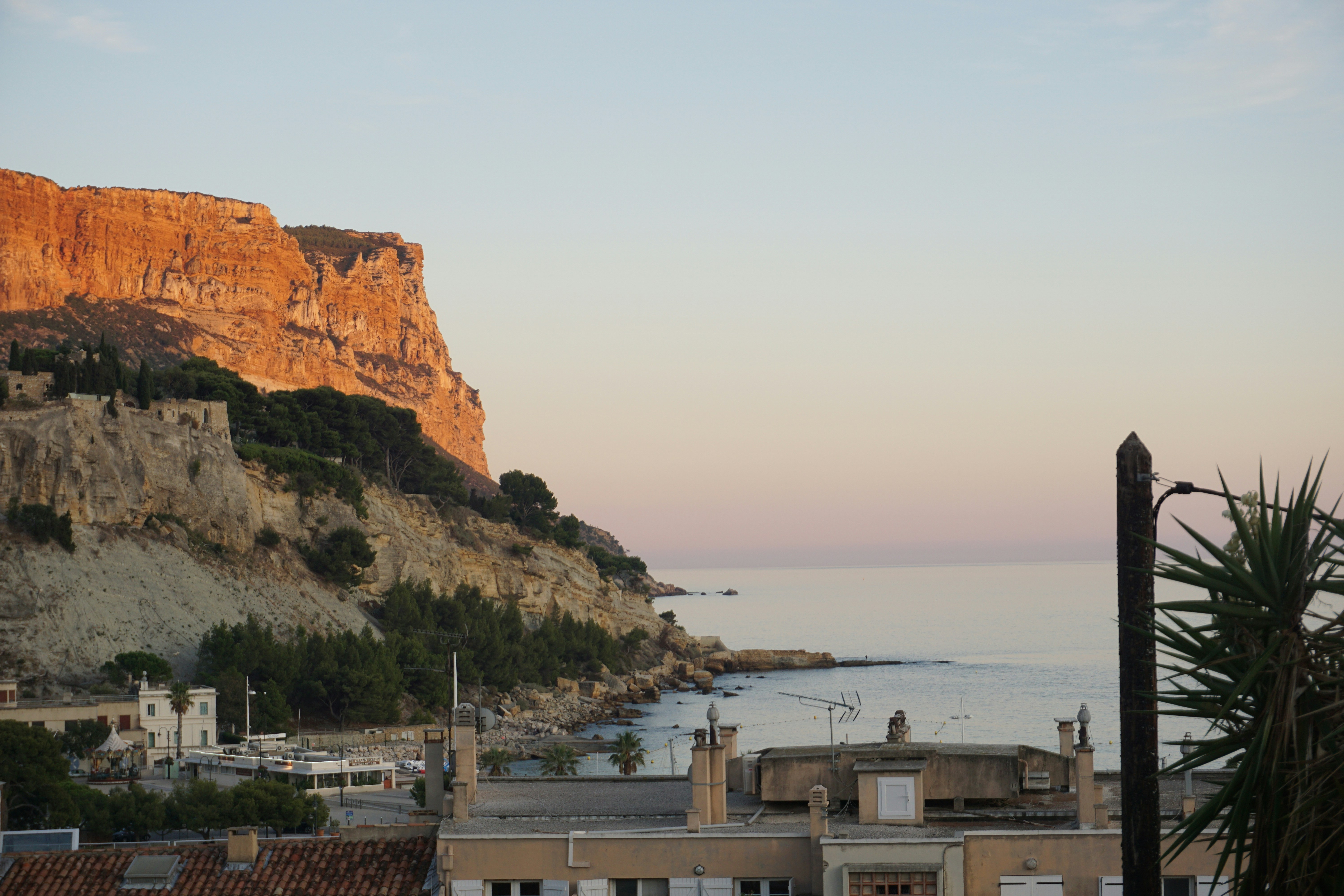 Golden Cliffs Embracing the Tranquil Sea