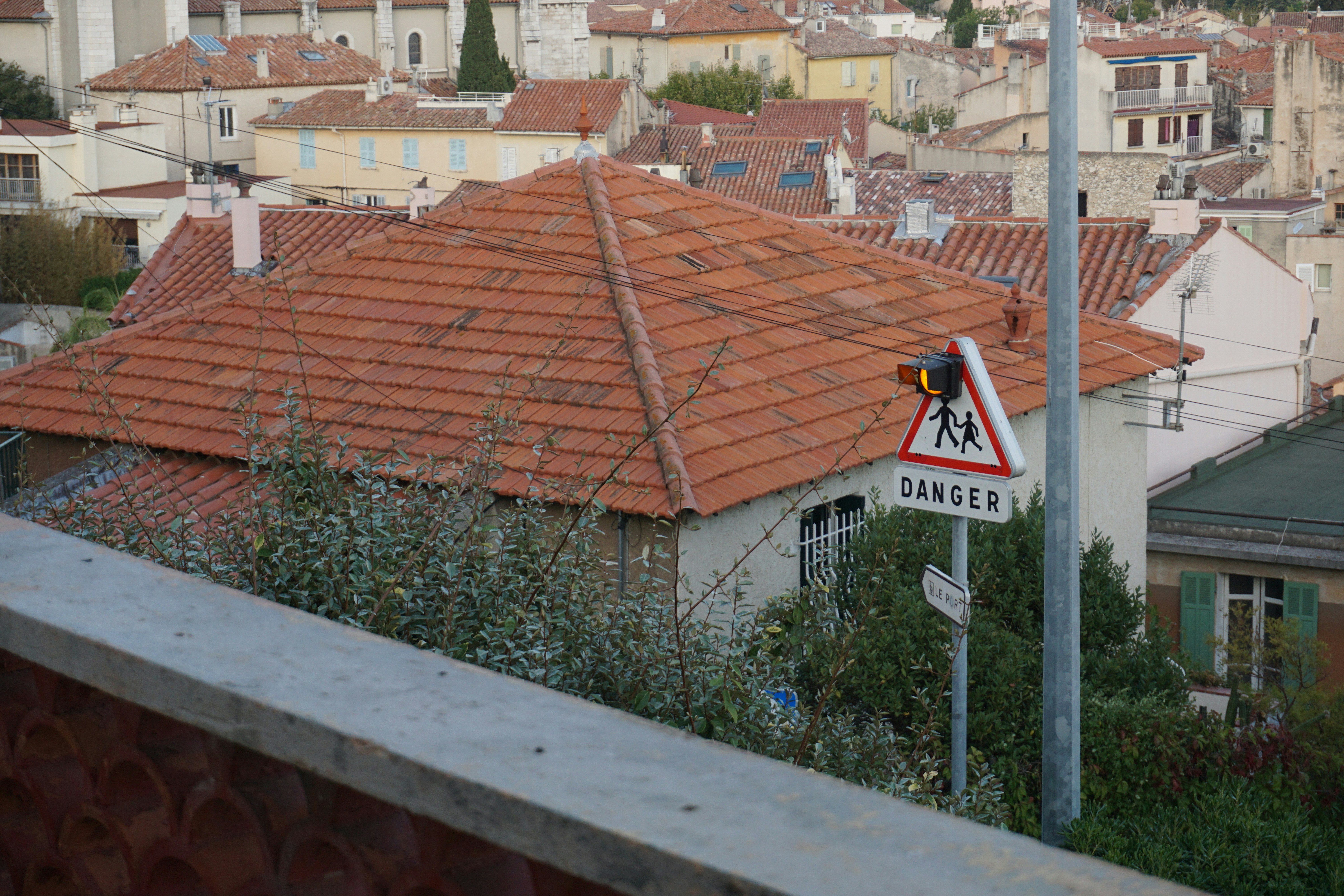 Urban Caution: A Glimpse into Everyday Life