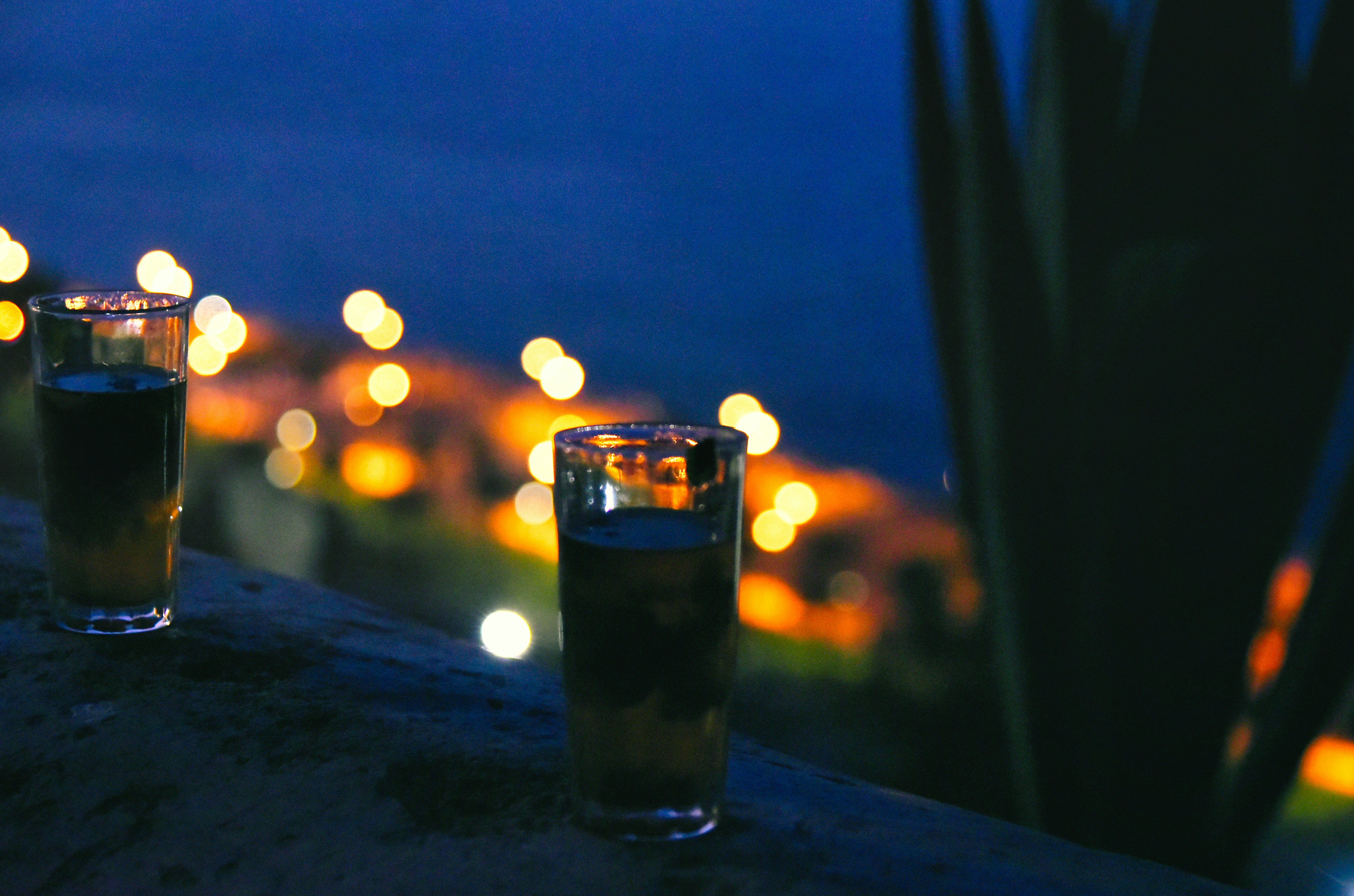 Evening Elixirs: A Toast to City Lights