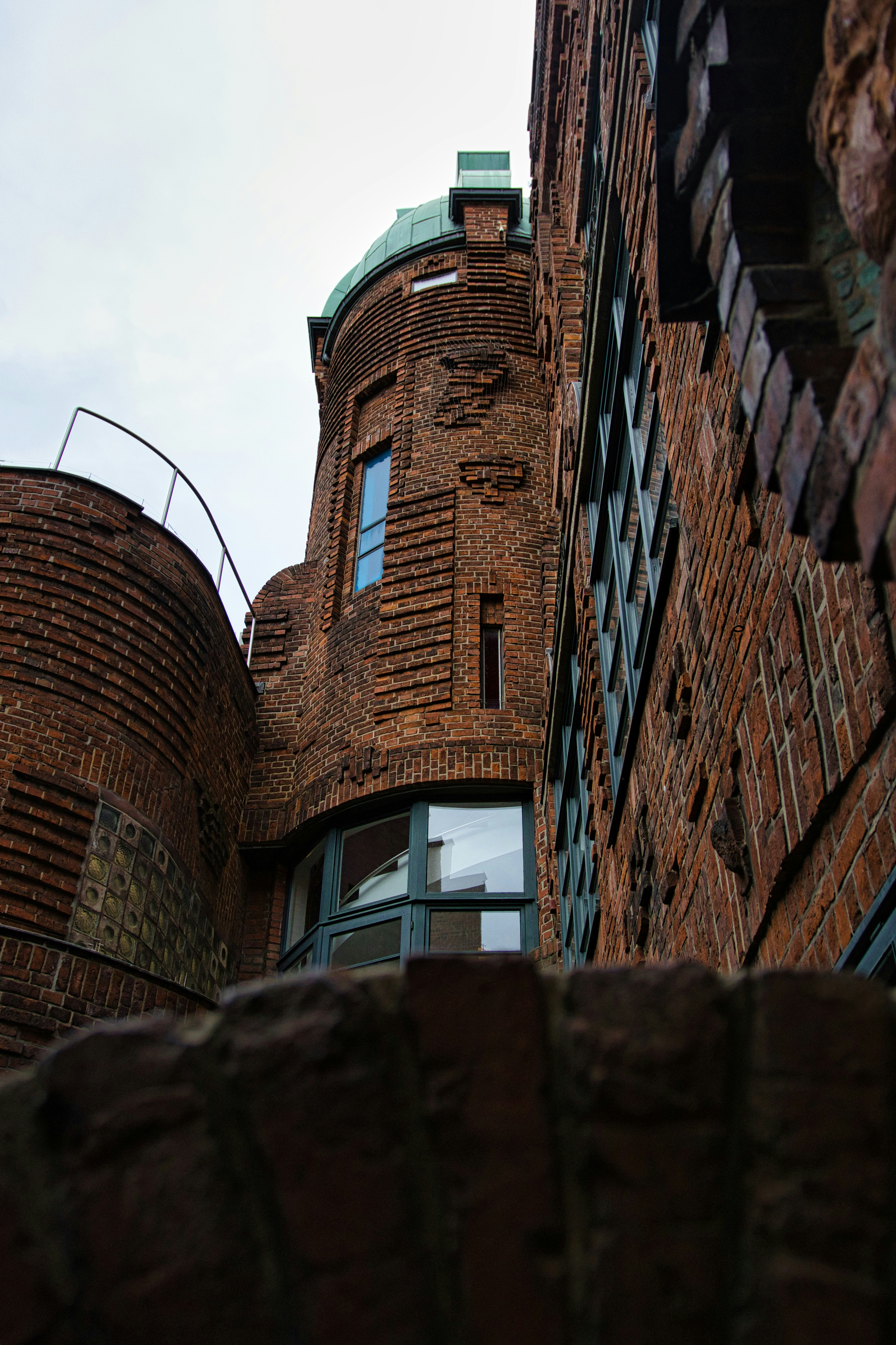 Architectural Whimsy: A Study in Brick and Curves