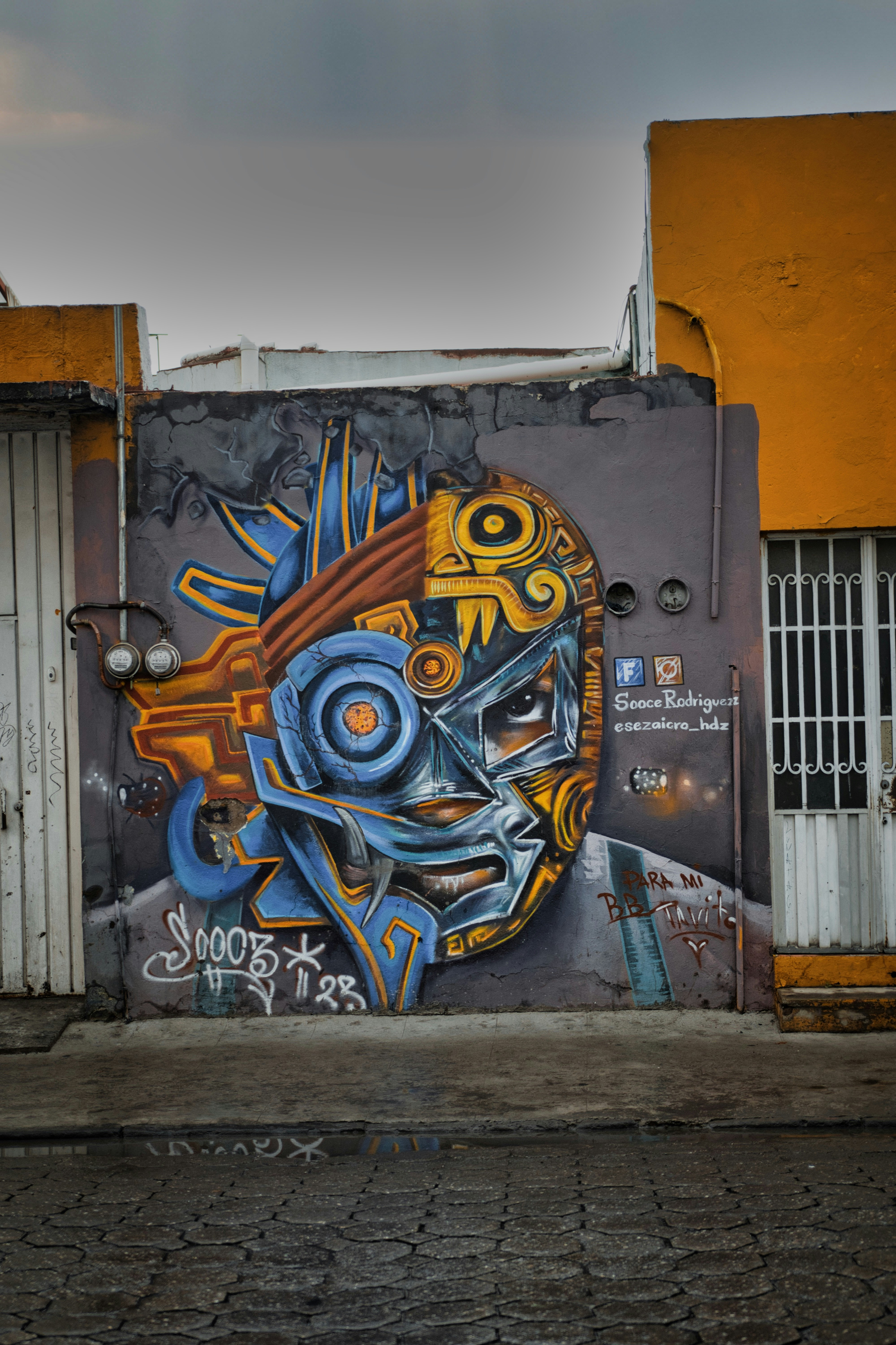 Urban Fusion: A Graffiti Portrait of Cultural Identity