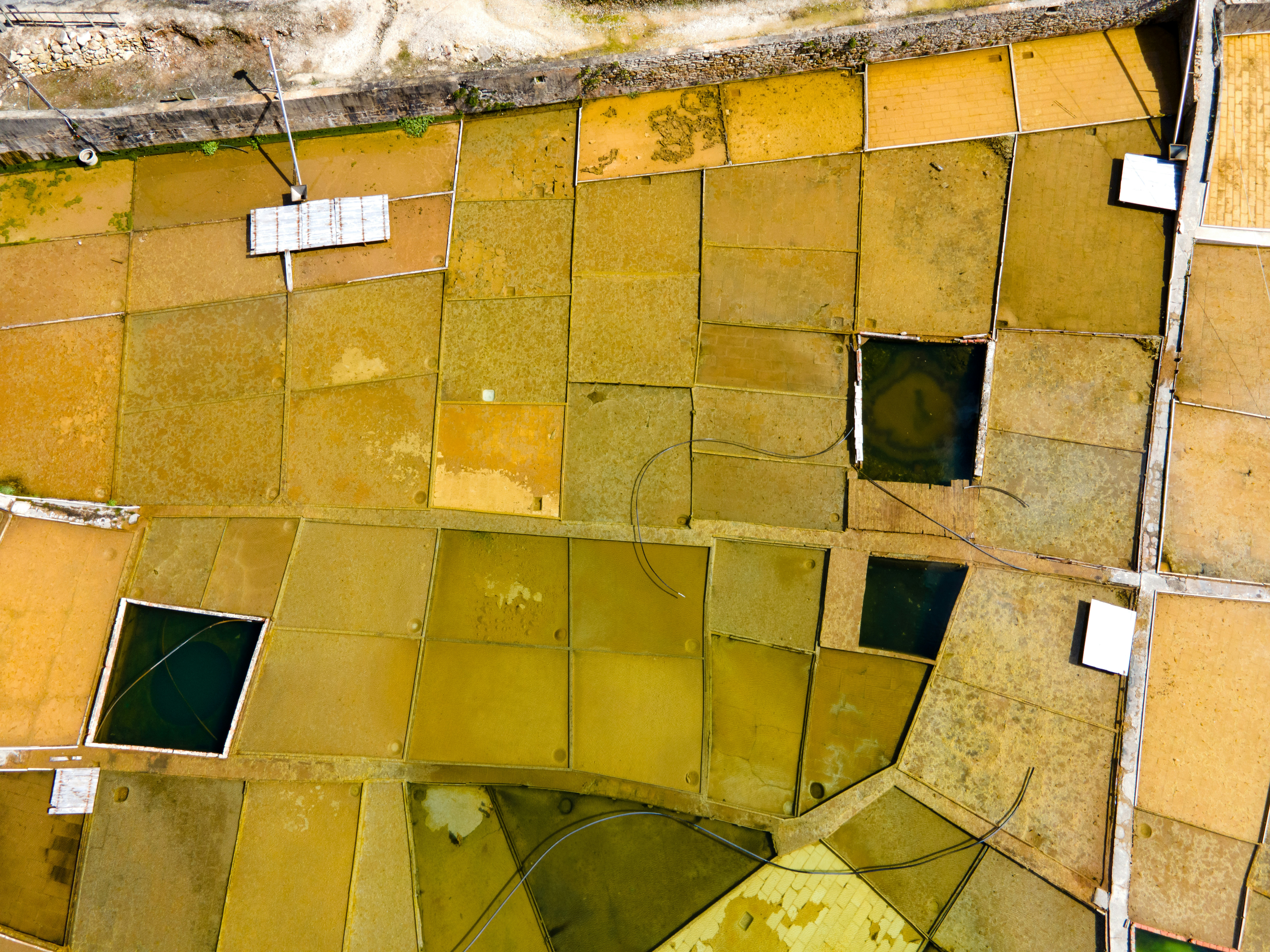 Geometric Patterns of Salt Pans: Aerial Perspective