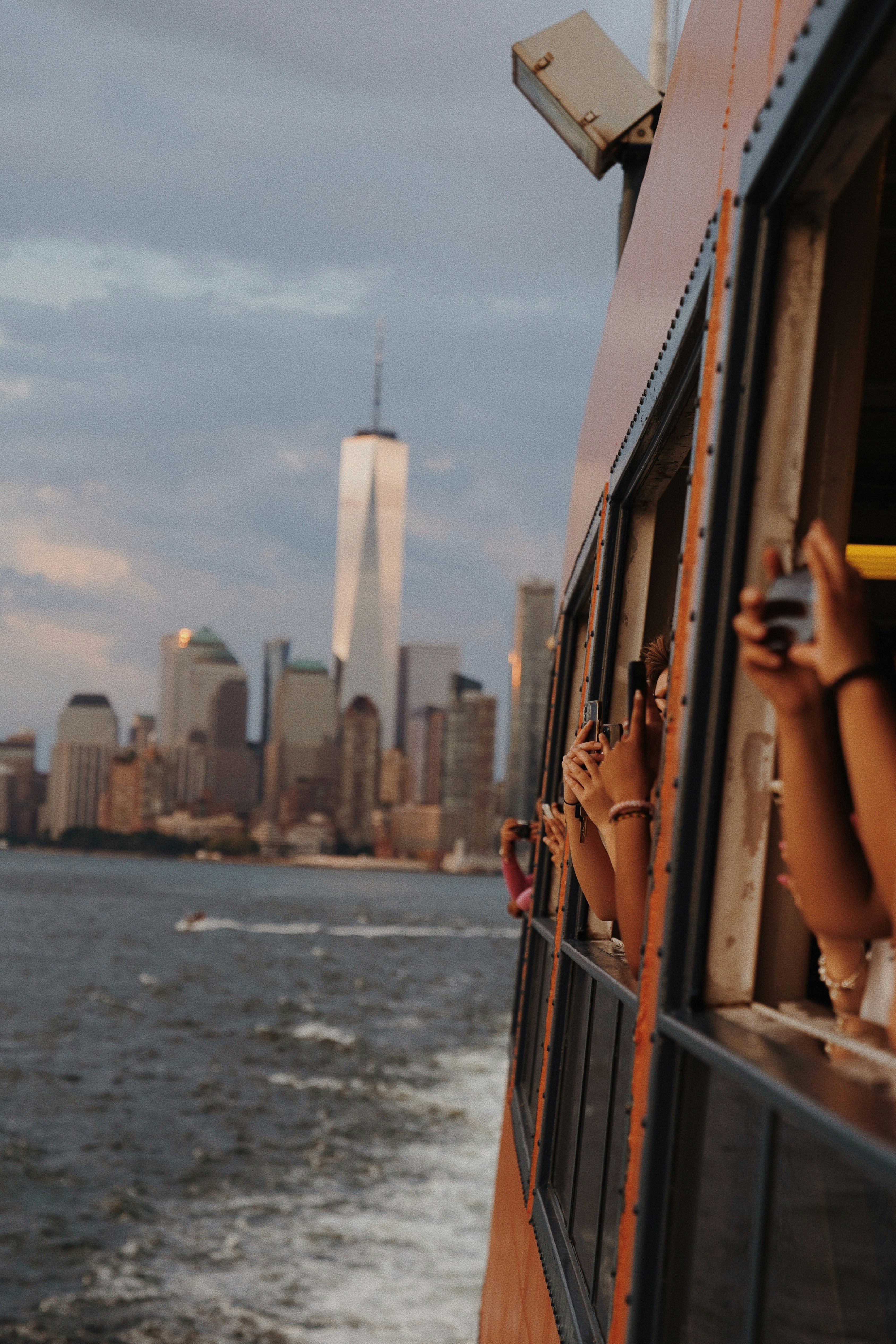 Manhattan in Motion: Ferrybound View of the NYC Skyline