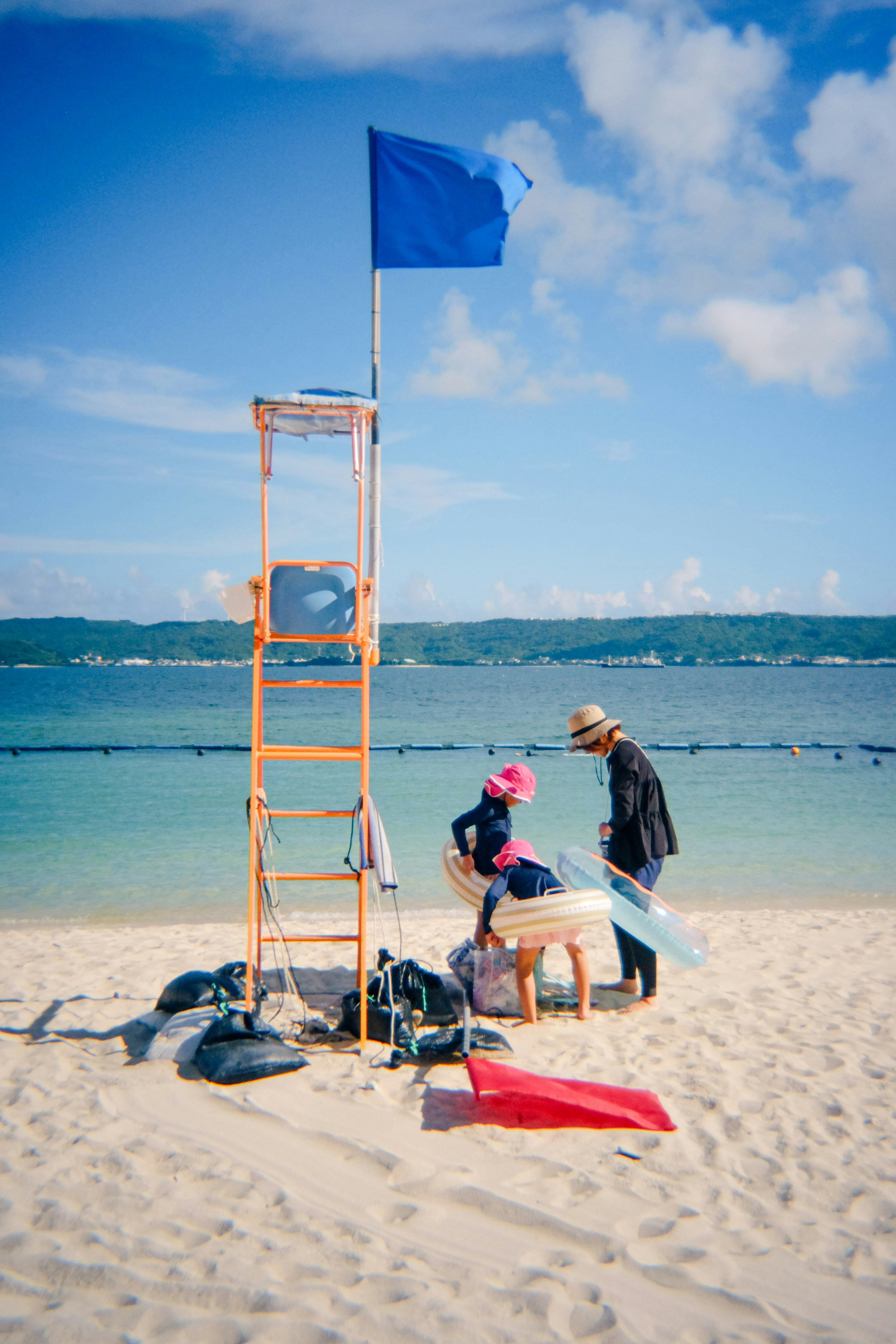 Beachside Vigil: A Lifeguard's Duty