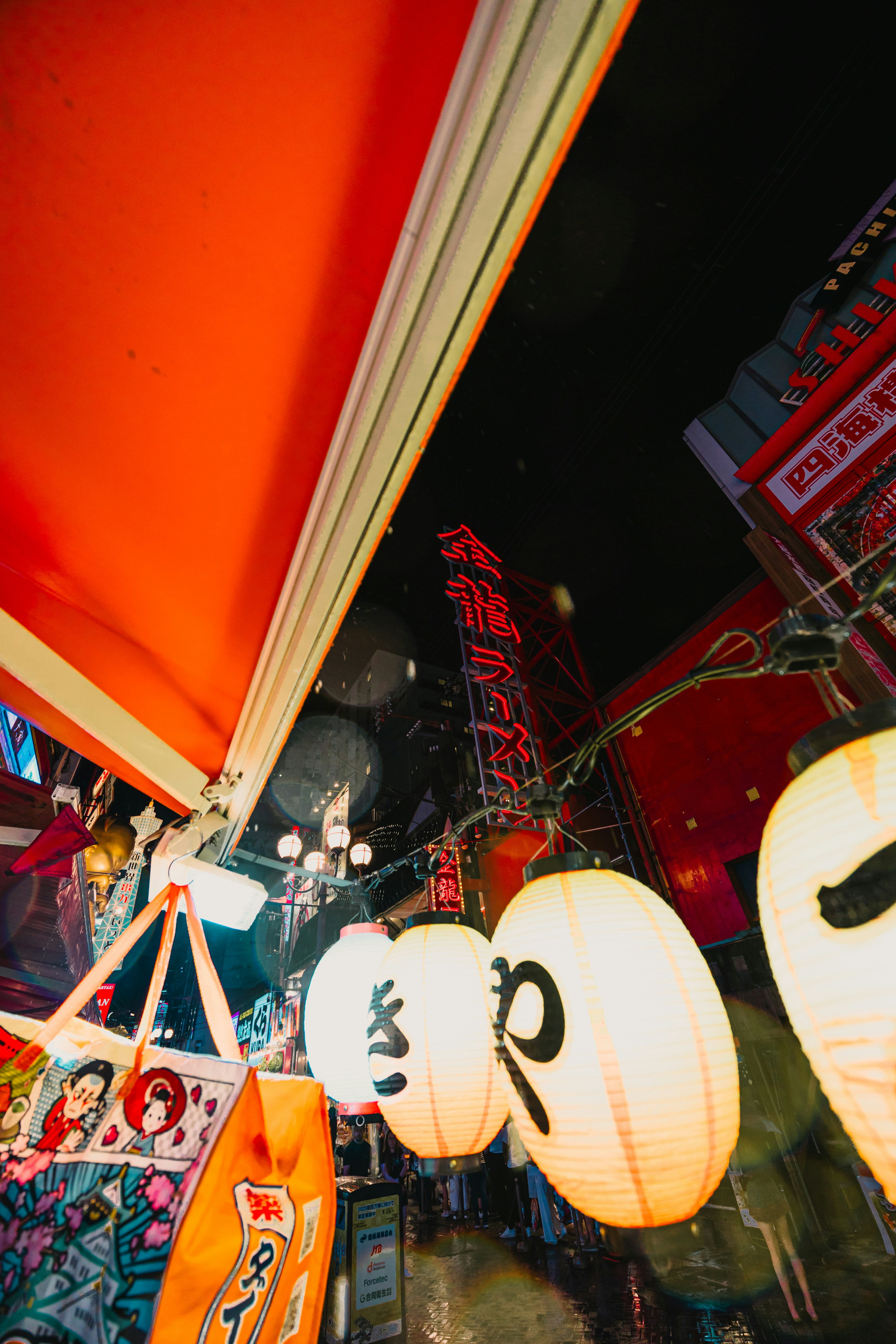 Neon Dreams: A Night Market's Glow