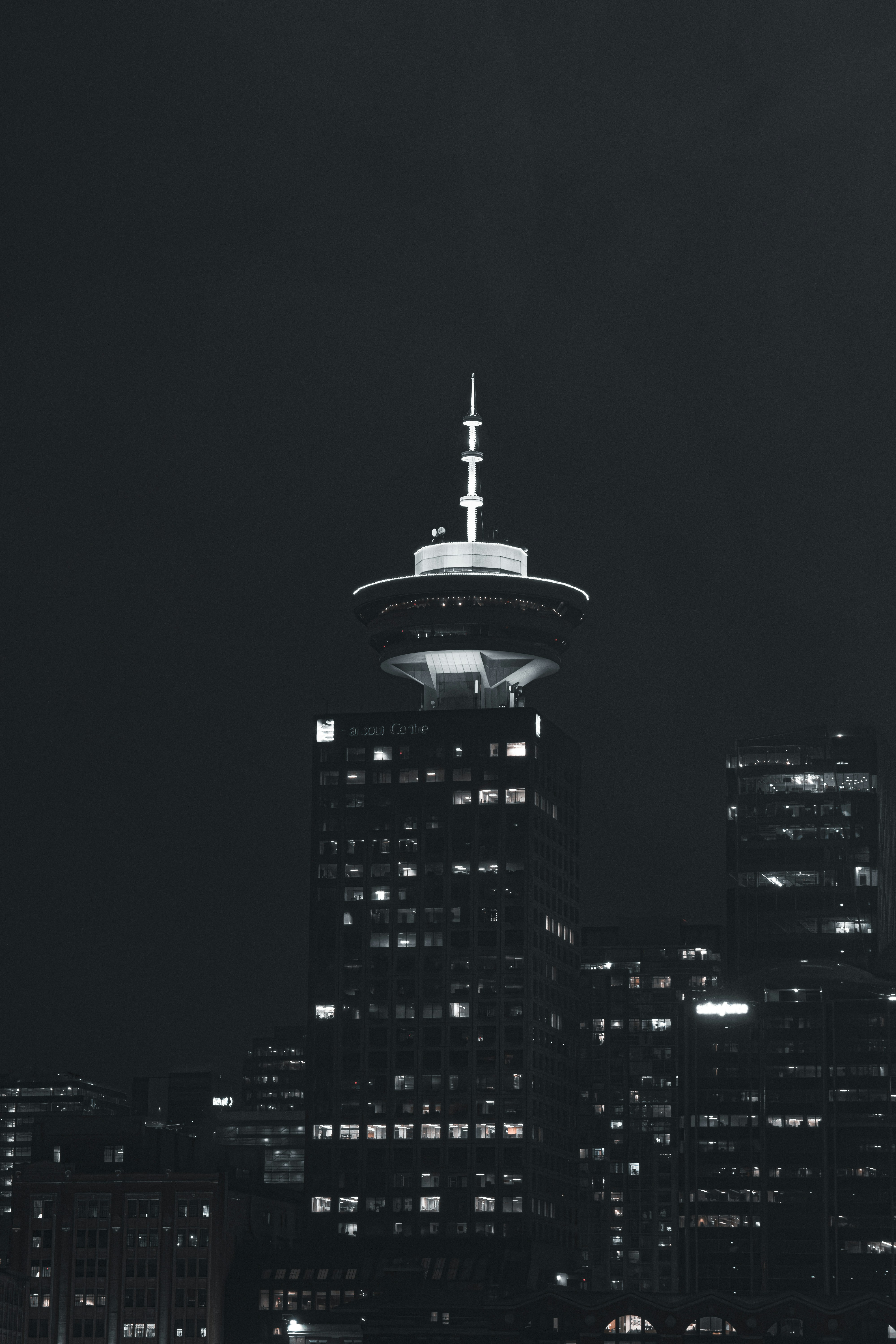 Neon Sentinel: The Skyline Watcher