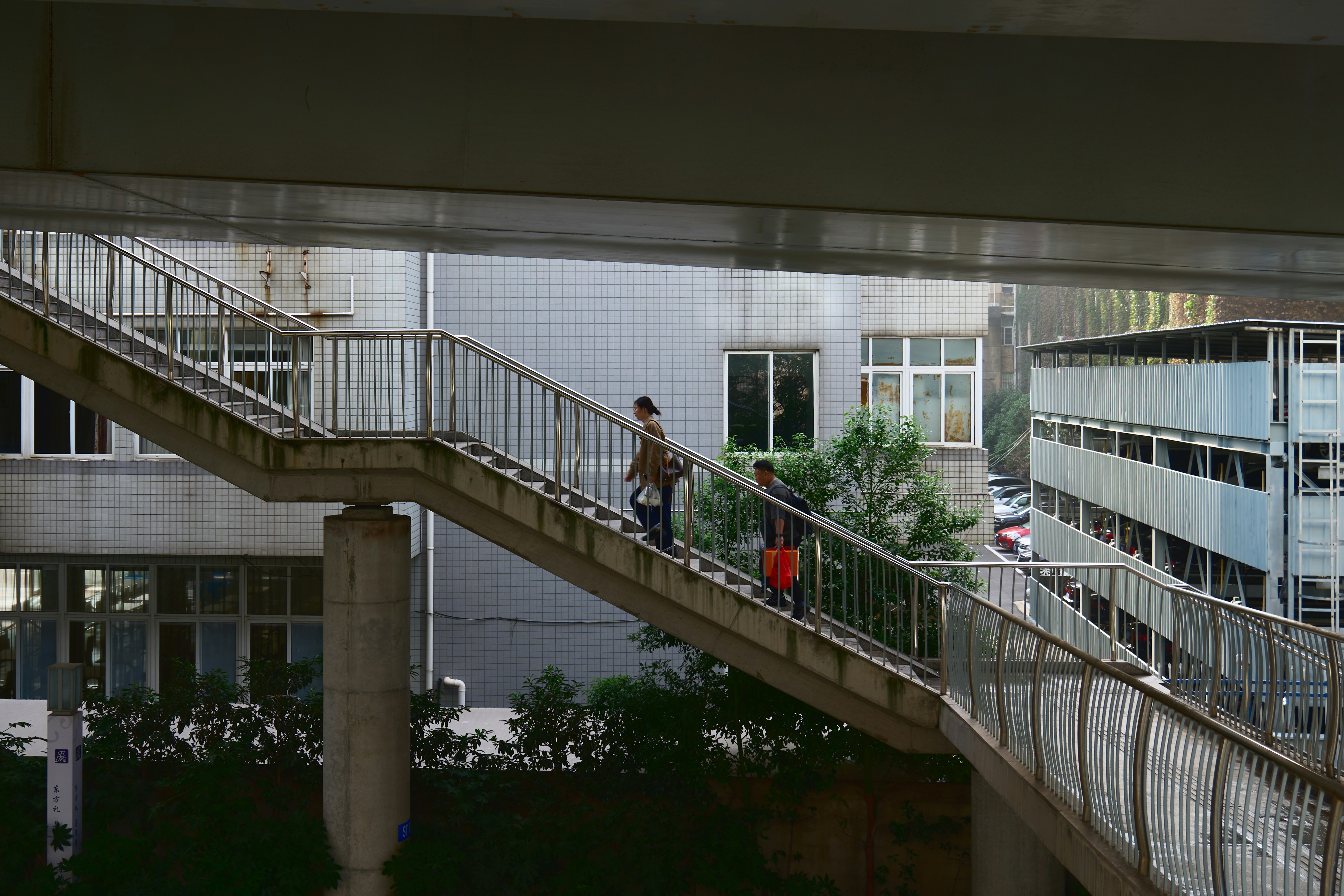 Urban Ascent: A Journey Through Concrete Layers