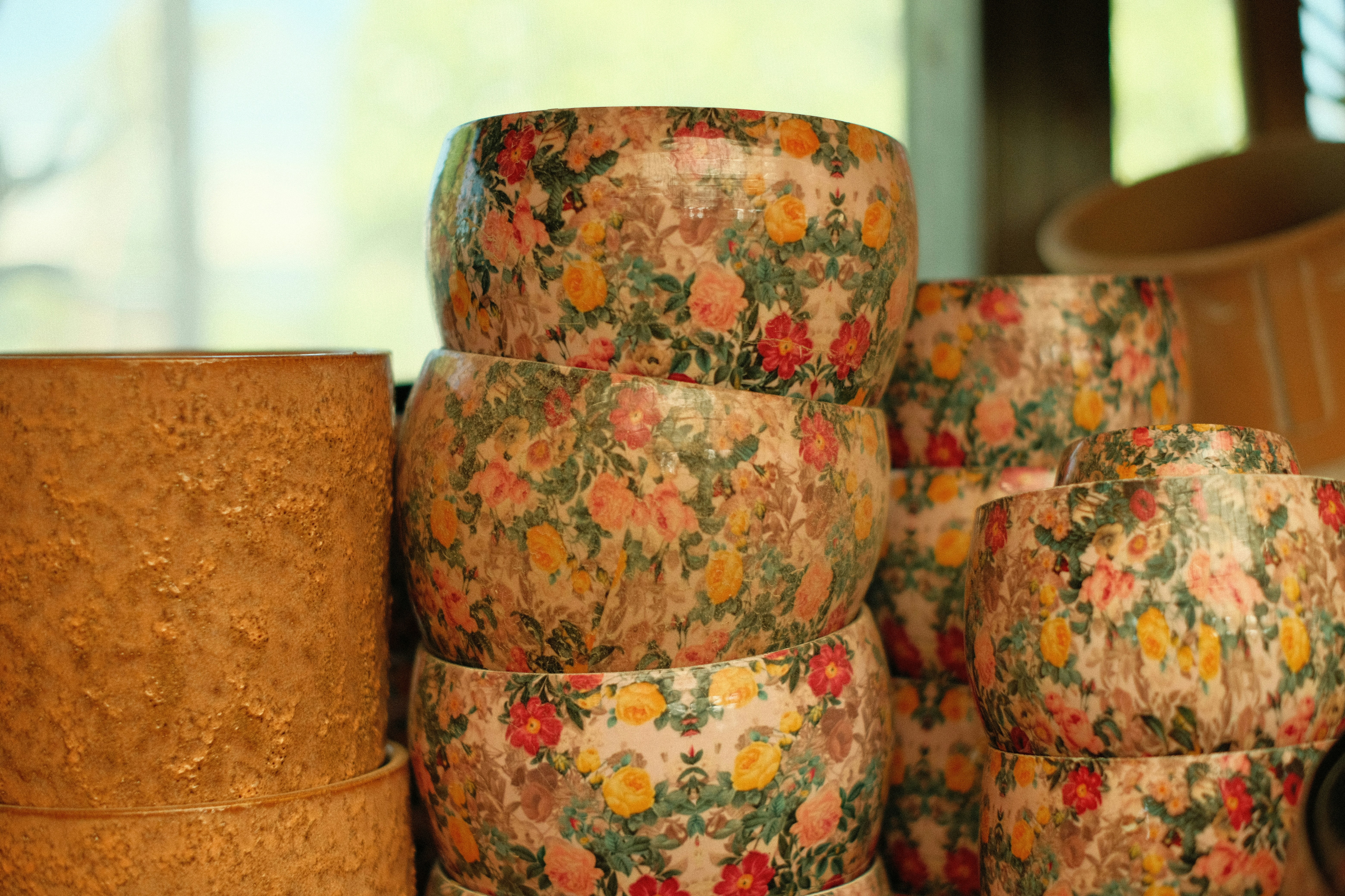 Floral Elegance: A Stack of Artistry