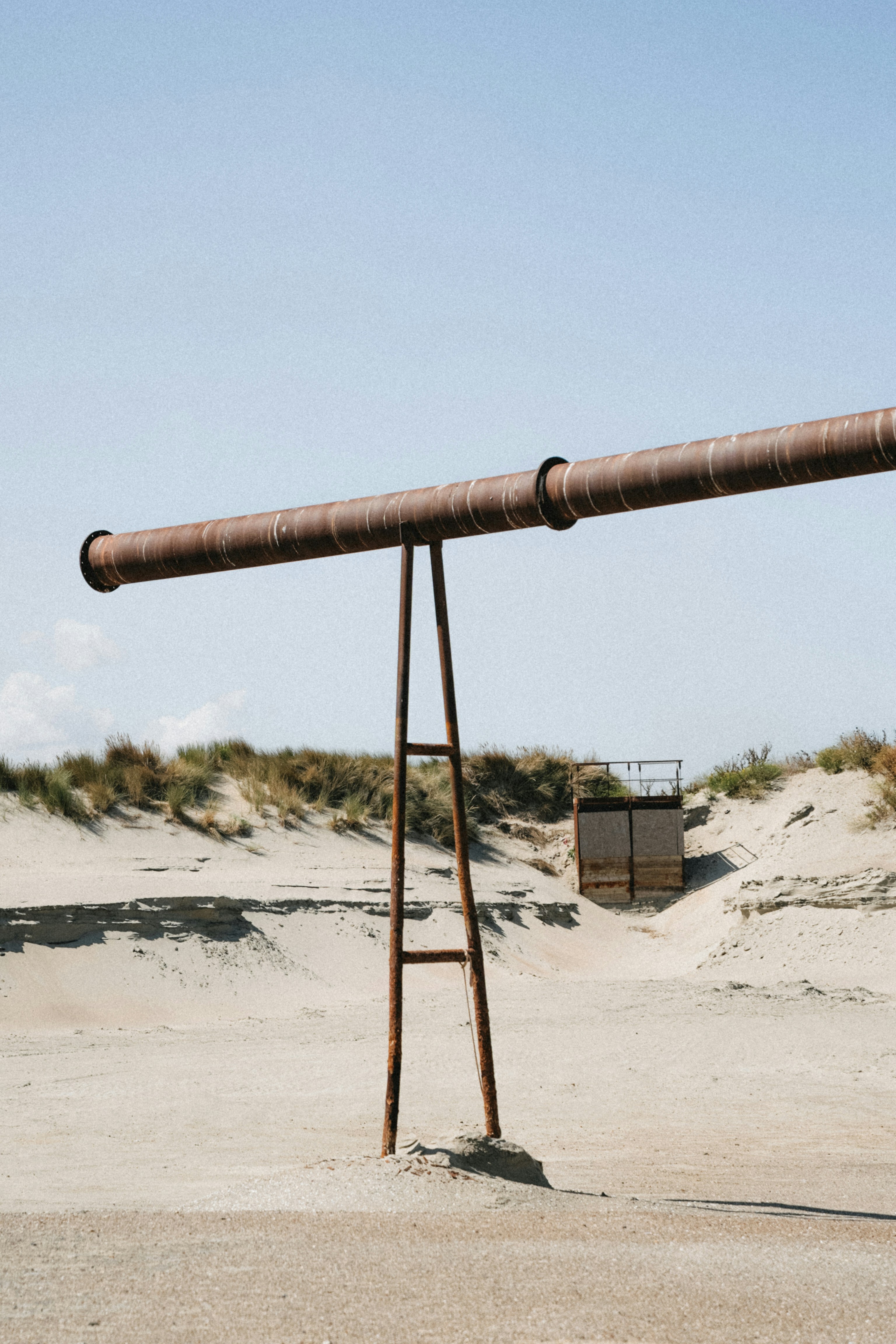Rust and Resilience: A Forgotten Structure on the Shore
