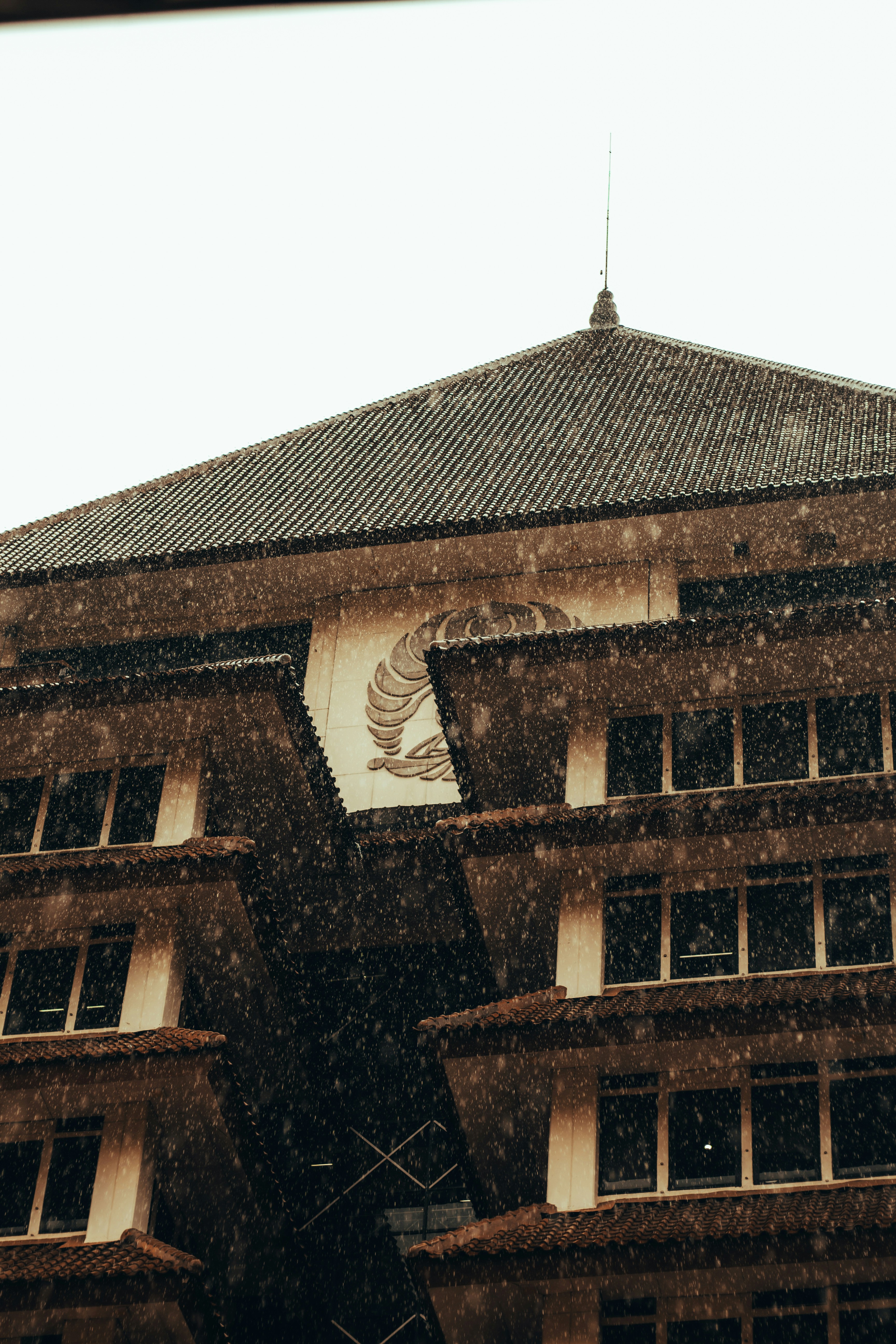 Architectural Elegance Amidst the Rain