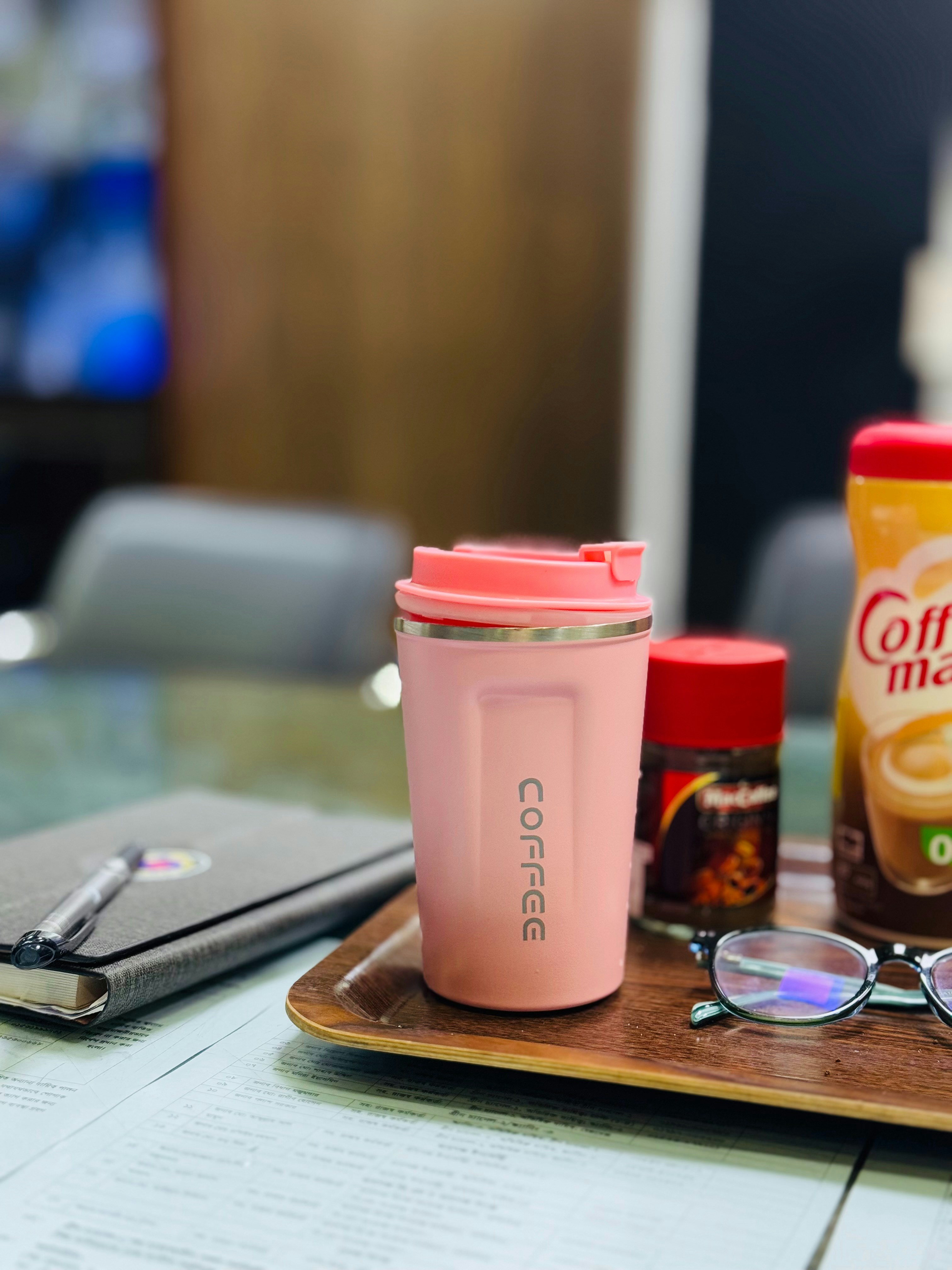 Morning Brew Essentials: A Cozy Workspace Setup