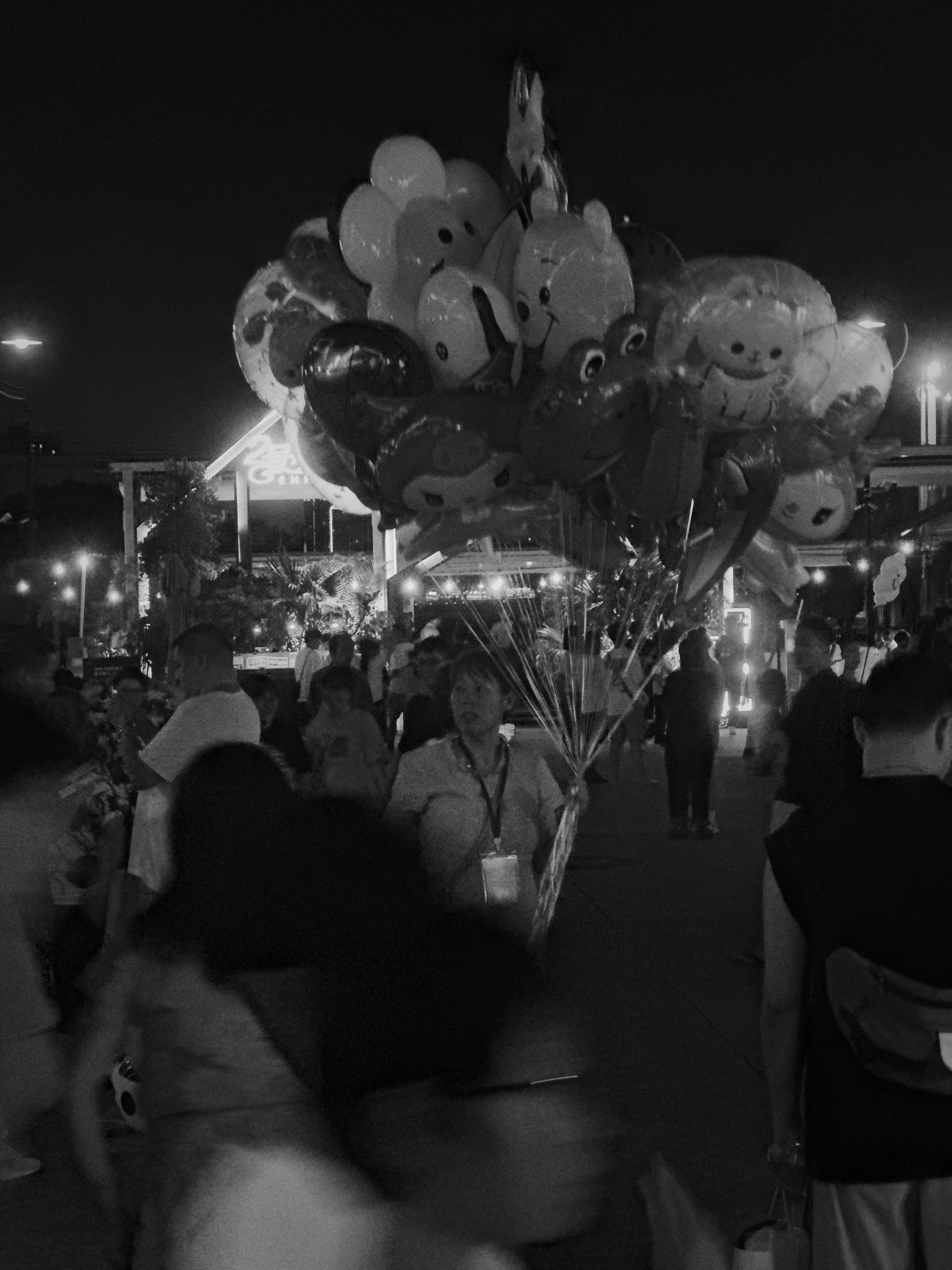 Whimsical Night Market Encounter